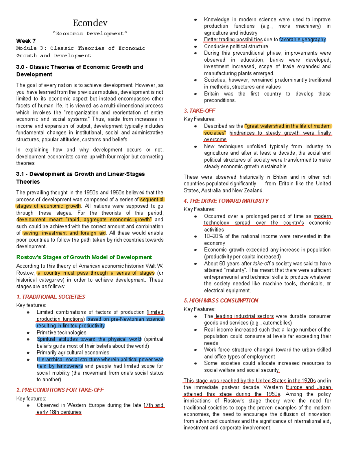 Econdev Module 3 and 4 - Econdev “Economic Development” Week 7 Module 3 ...