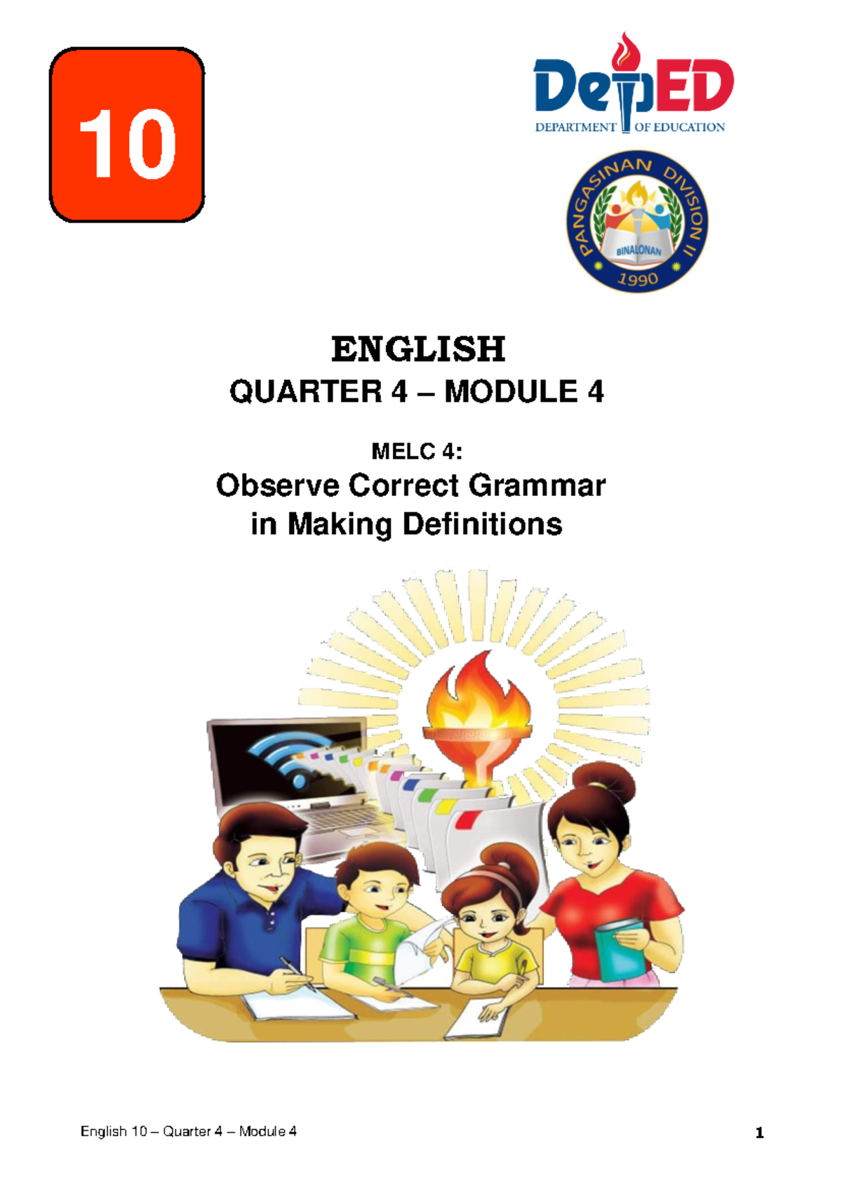Module-Q4-4 - module 4 quarter 4 - ####### English 10 – Quarter 4 ...