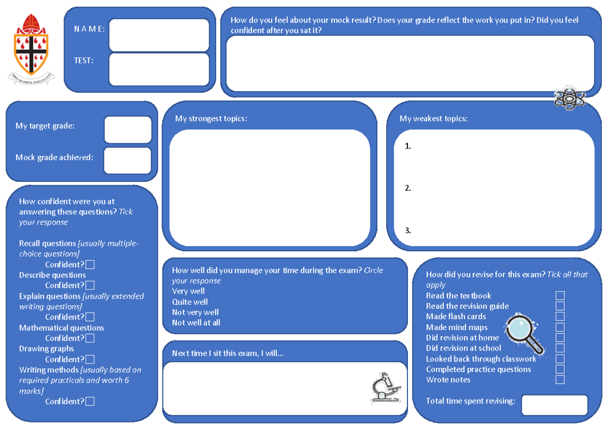 RT Exam Reflection Document - My target grade: Mock grade achieved: My ...