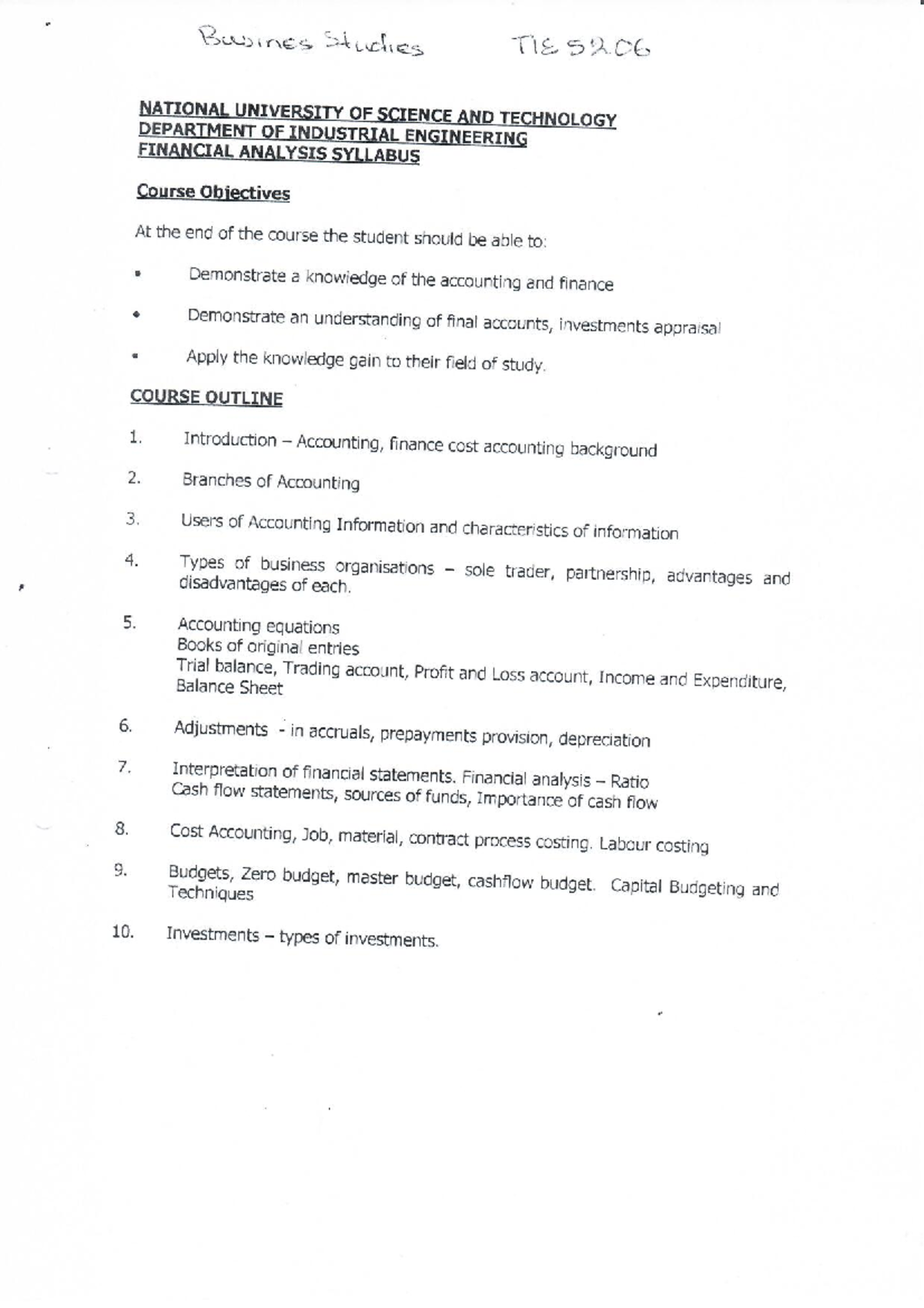 Course outline - Summary Financial accounting - Studocu