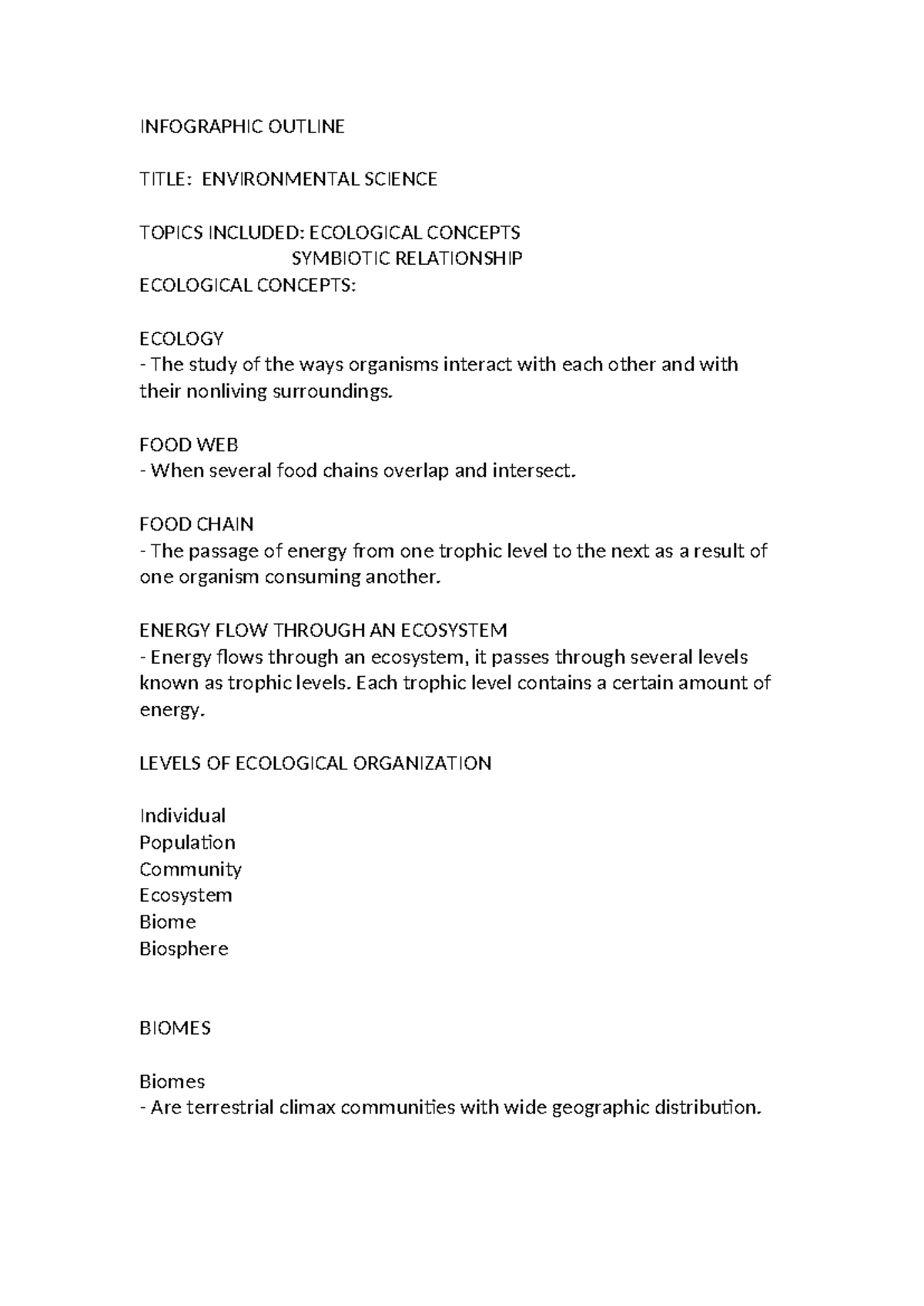 Infographic Outline - GUIDE - INFOGRAPHIC OUTLINE TITLE: ENVIRONMENTAL ...