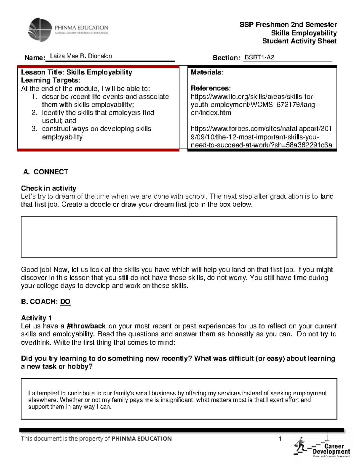 5) Freshmen SEM 2 Skills Employability (SAS) 2 - Skills Employability ...