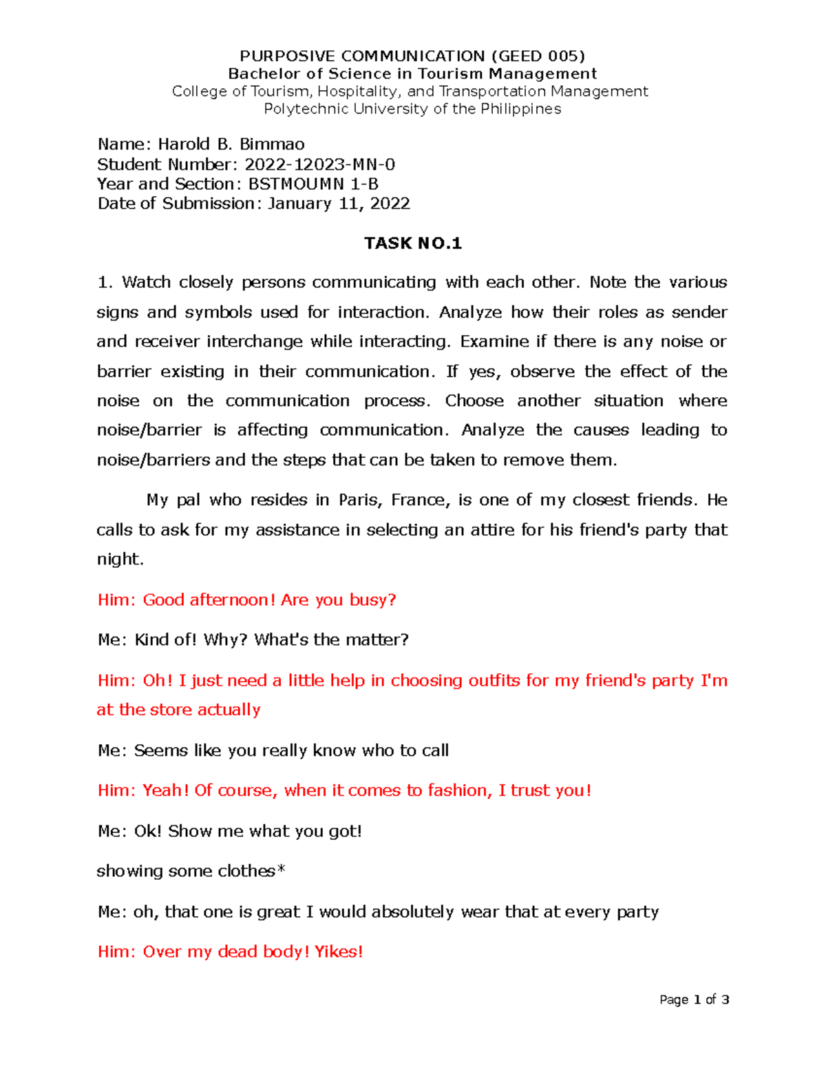 TMHM 005 Activity Template - PURPOSIVE COMMUNICATION (GEED 005 ...