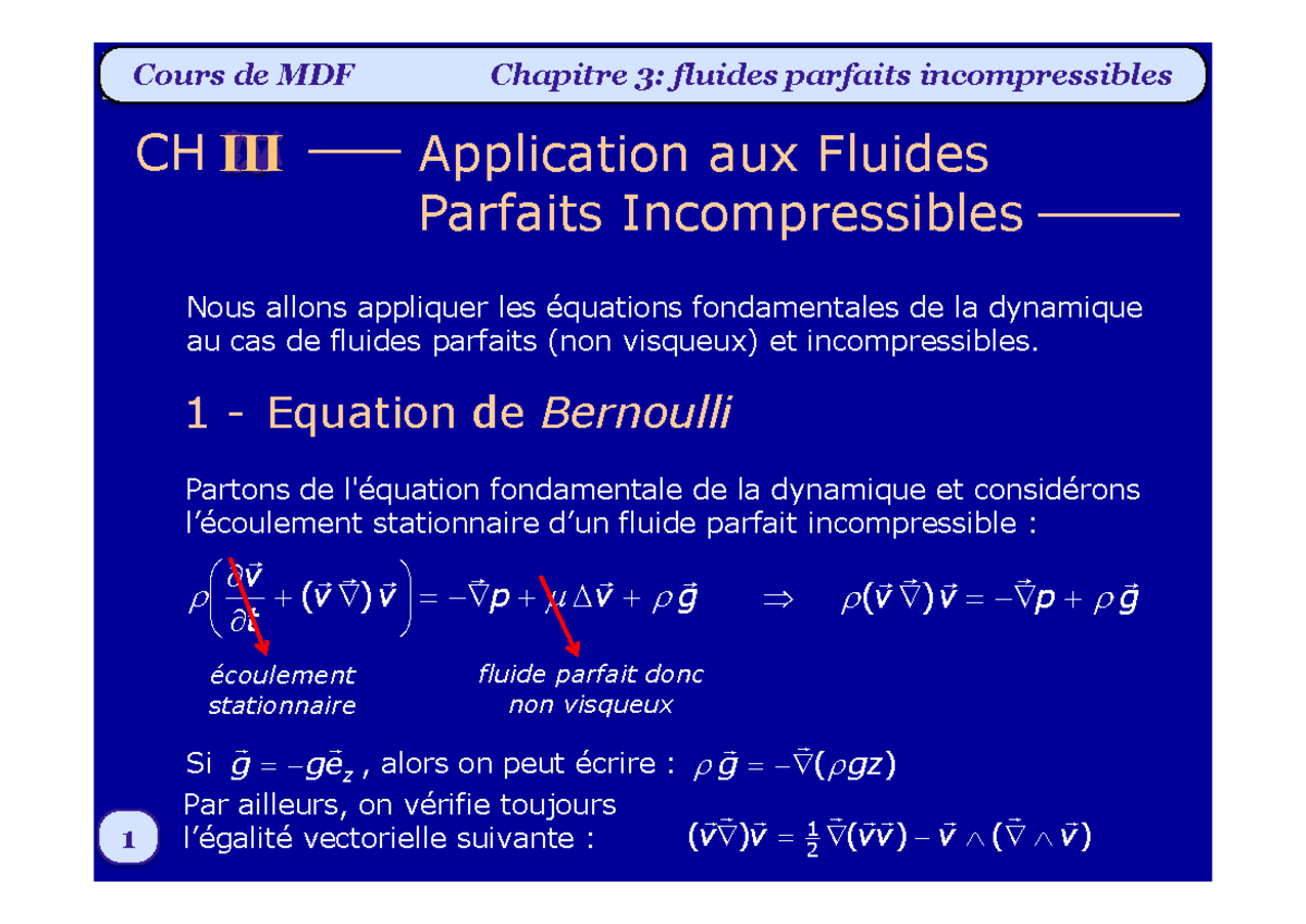 Chap3-fluides-parfaits - Université d’Angers - LPA CH IVCH IVCH IVCH IV ...
