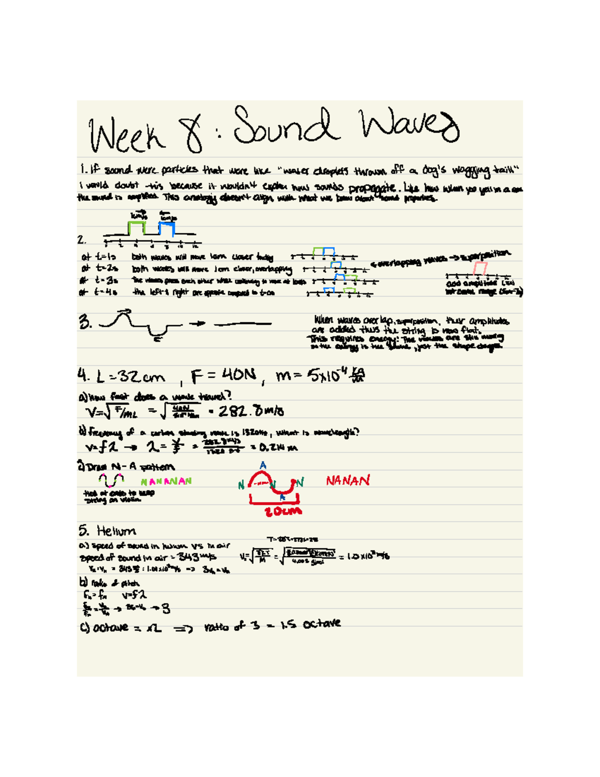 Sound Waves Homework - PHYS 153 - Studocu