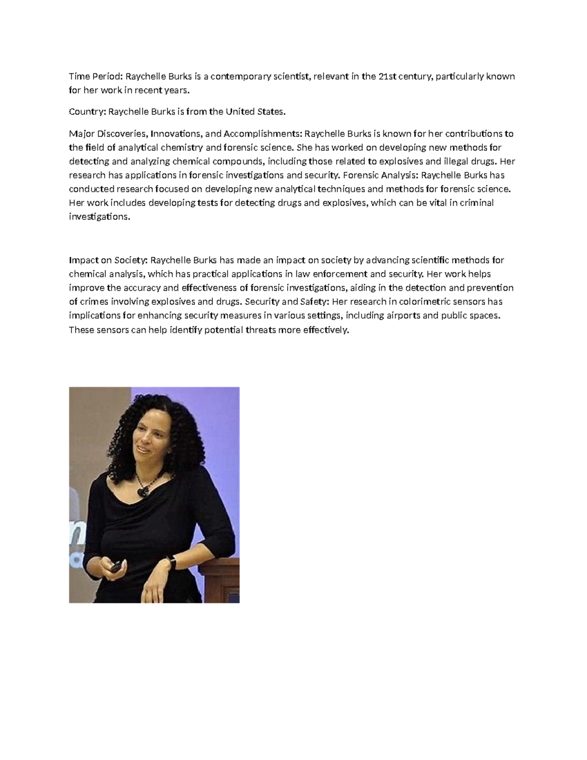 Raychelle Burks - Country: Raychelle Burks is from the United States ...