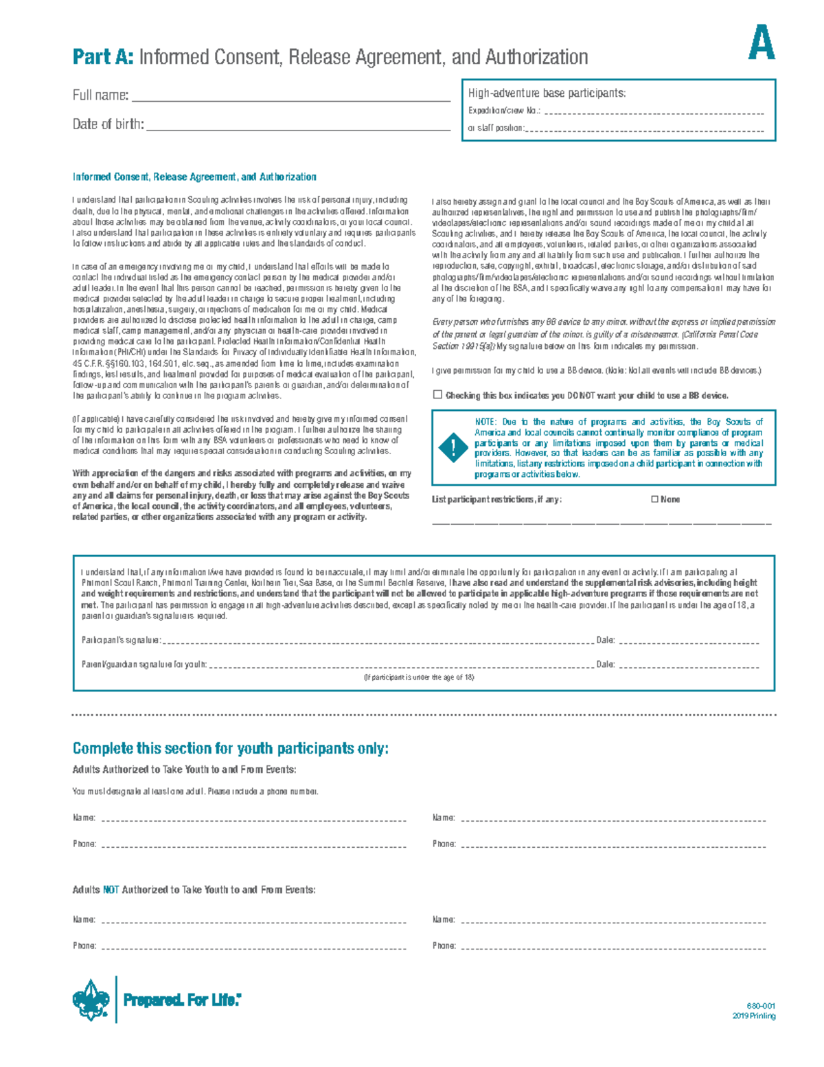 680-001 ABC - fsdfsdf - Part A: Informed Consent, Release Agreement ...
