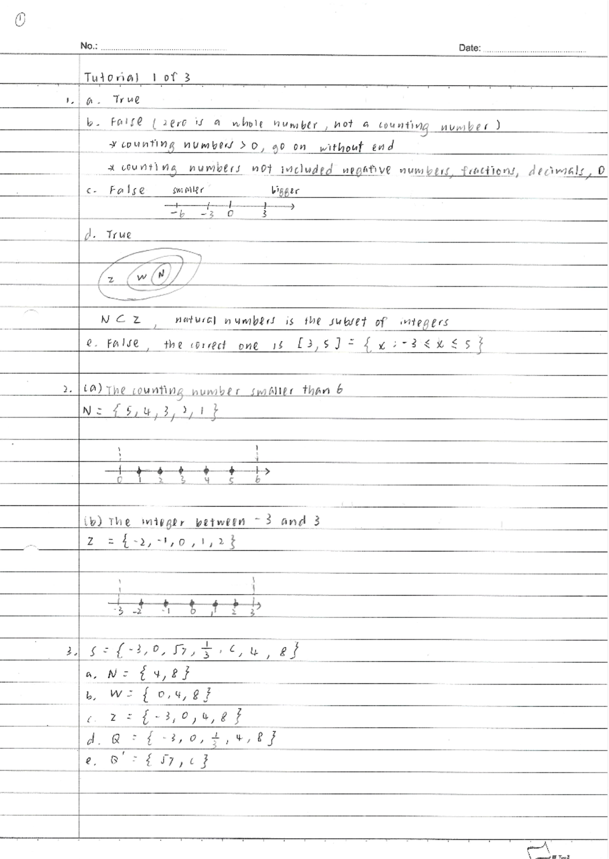 AM015 C1 Toturial 1 OF 3 - Answer - Accounting Mathematics - Studocu