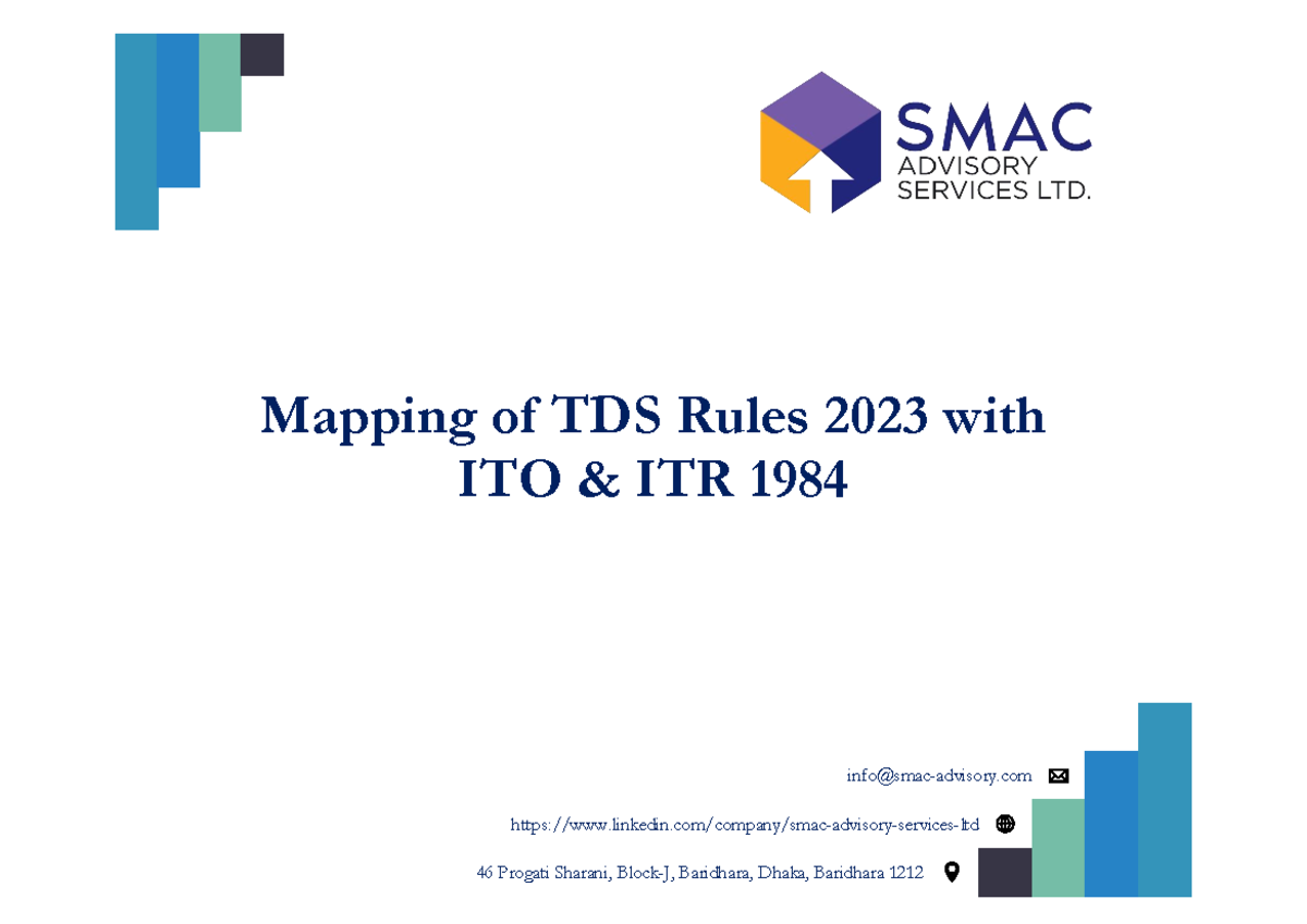 TDS Mapping - Principles of taxation - ICMAB - Studocu