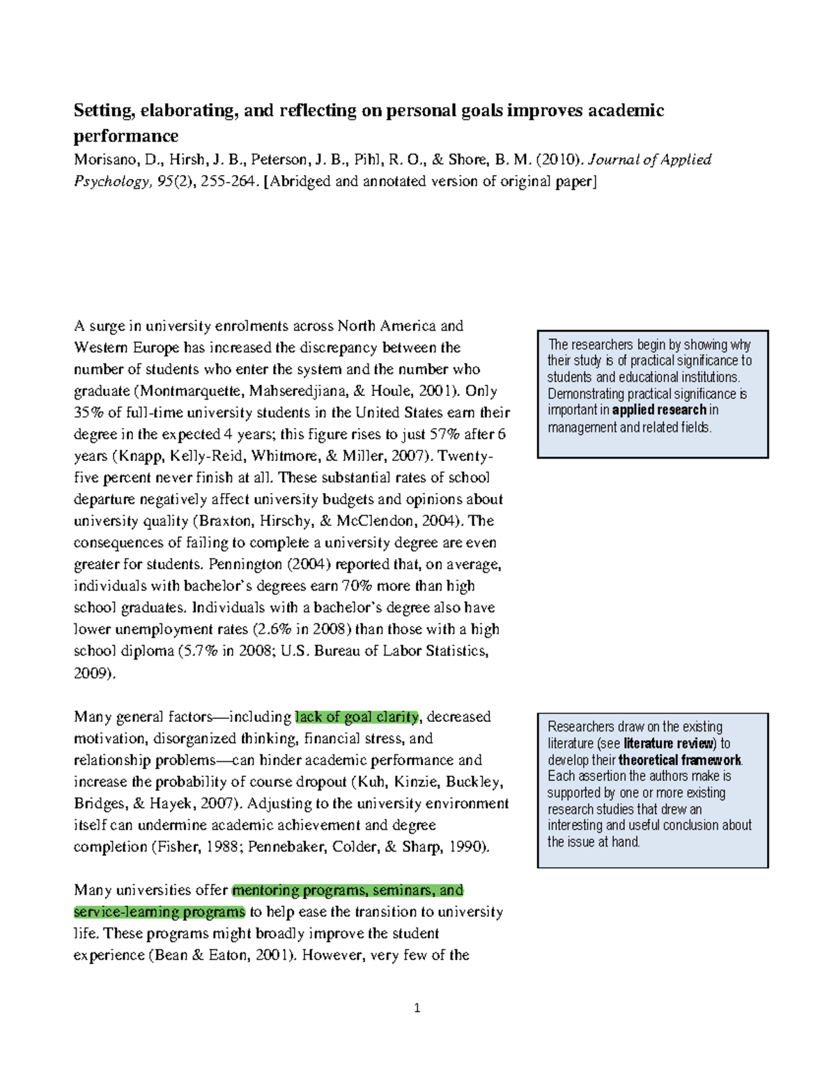 Article - Box and Arrow - Setting, elaborating, and reflecting on ...