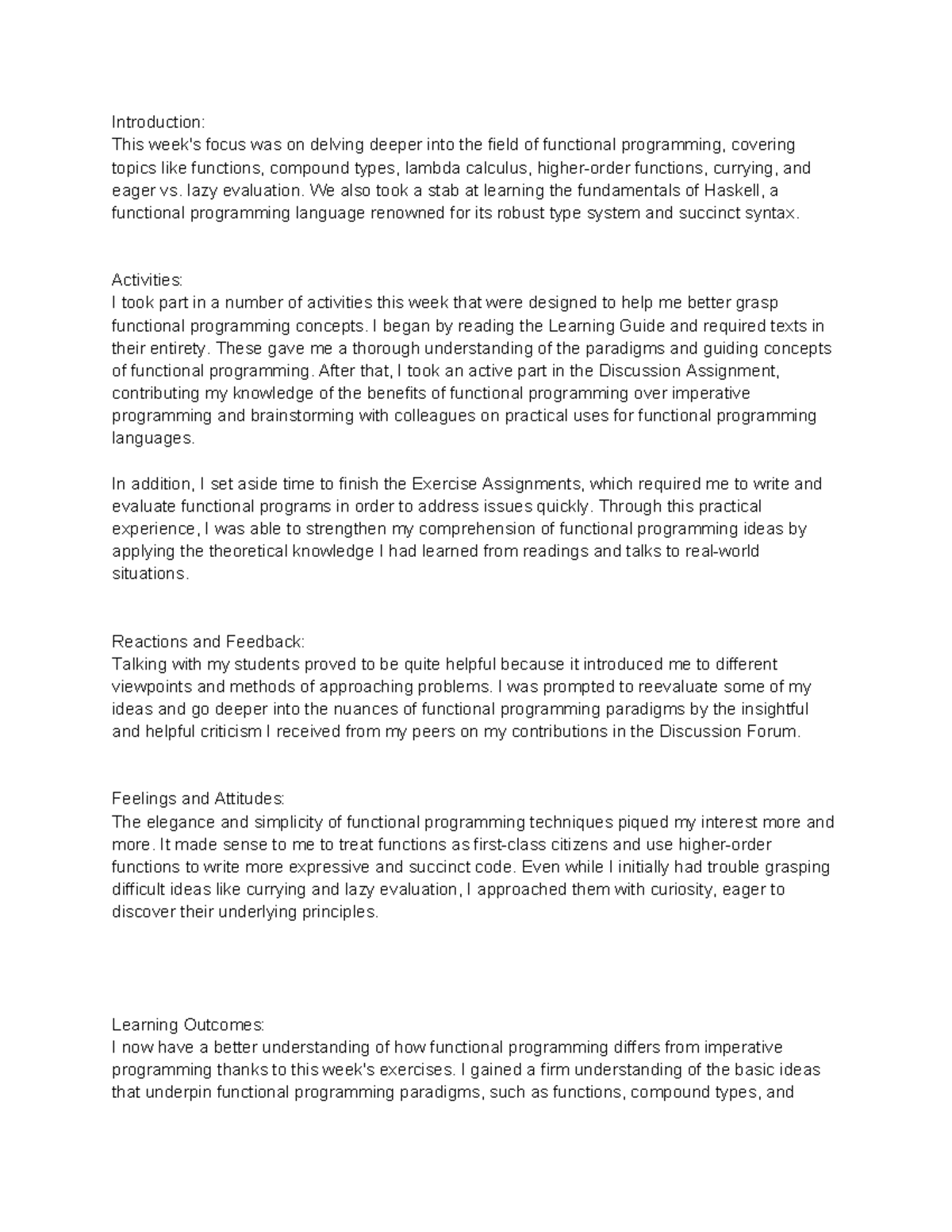 Cs 4402 learning journal 7 - Introduction: This week's focus was on ... Cs 4402 learning journal 7 - Introduction: This week's focus was on ...