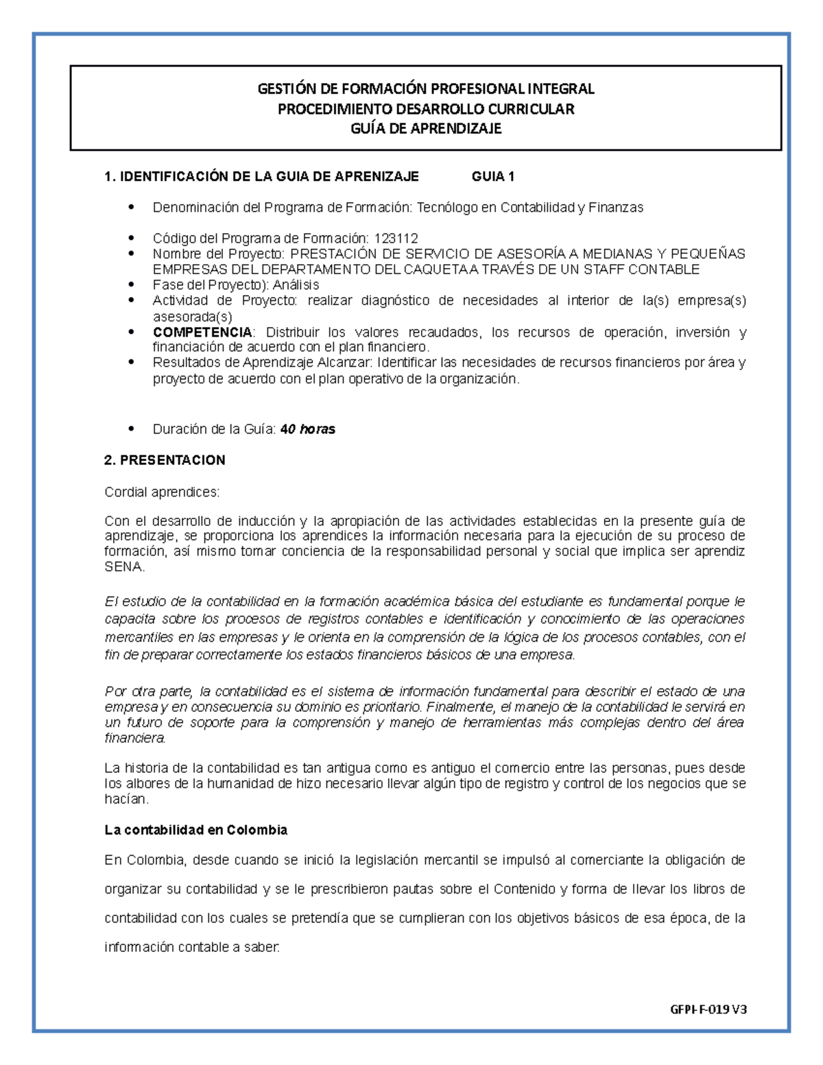 GUIA 1 - Guía aprendizaje - GESTIÓN DE FORMACIÓN PROFESIONAL INTEGRAL PROCEDIMIENTO DESARROLLO ...