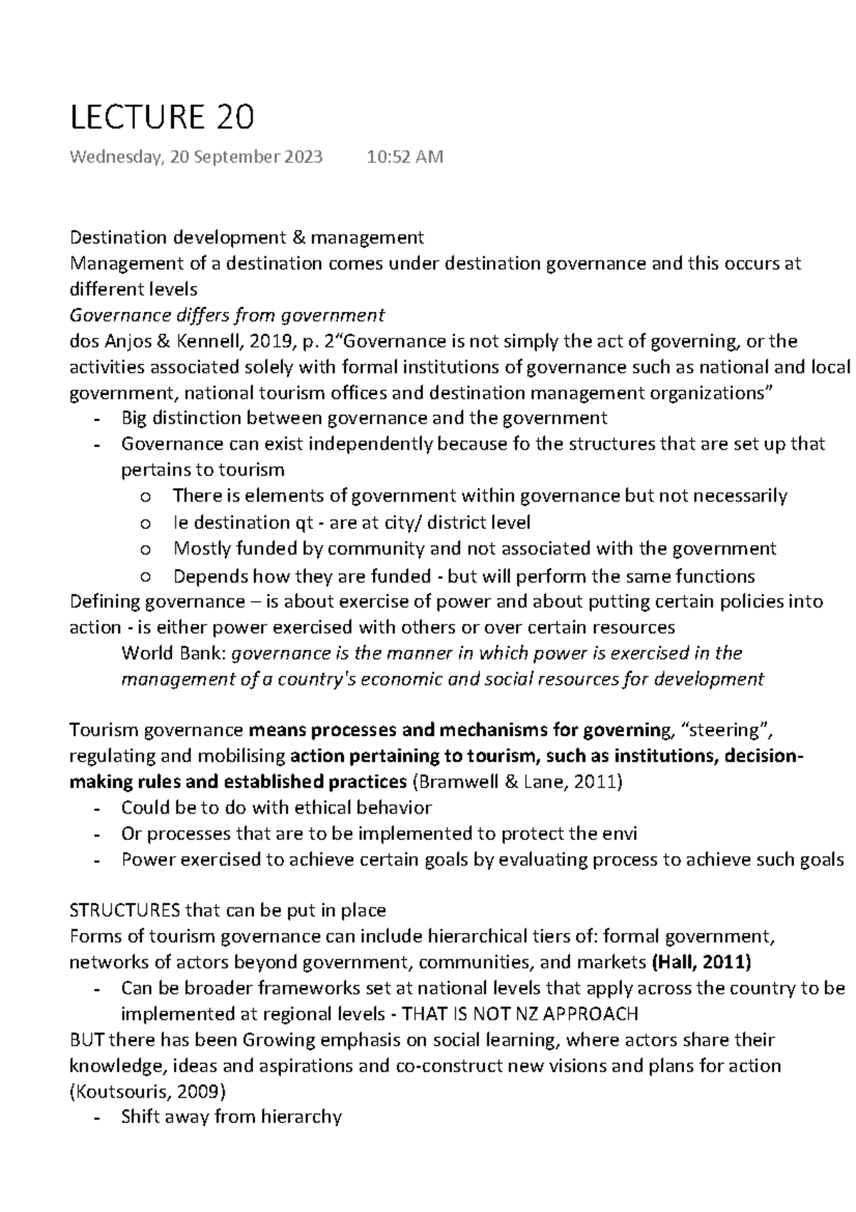 Toruism - Destinations Life cycle - Destination development ...