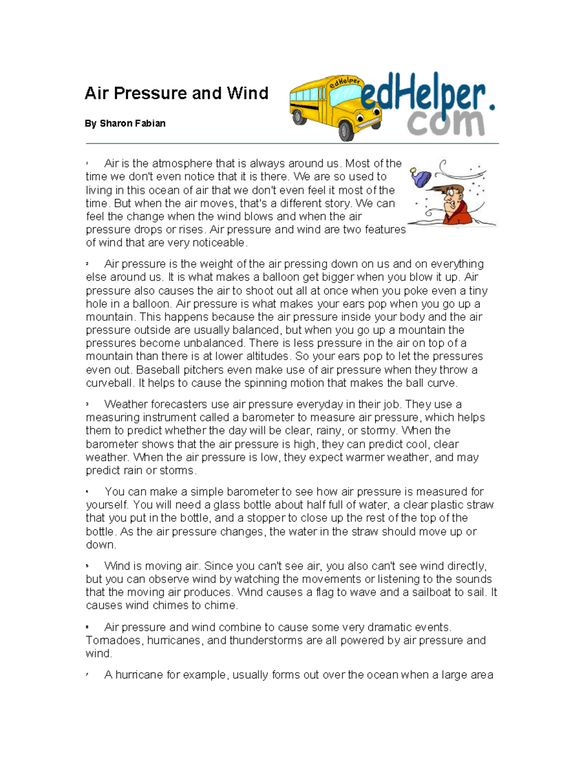- Asynchoronous Learning DAY Worksheet - 1572333 - Air Pressure and ...