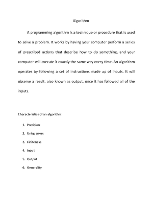 Design Analysis and Algorithm - From a practical aspect, you should be ...