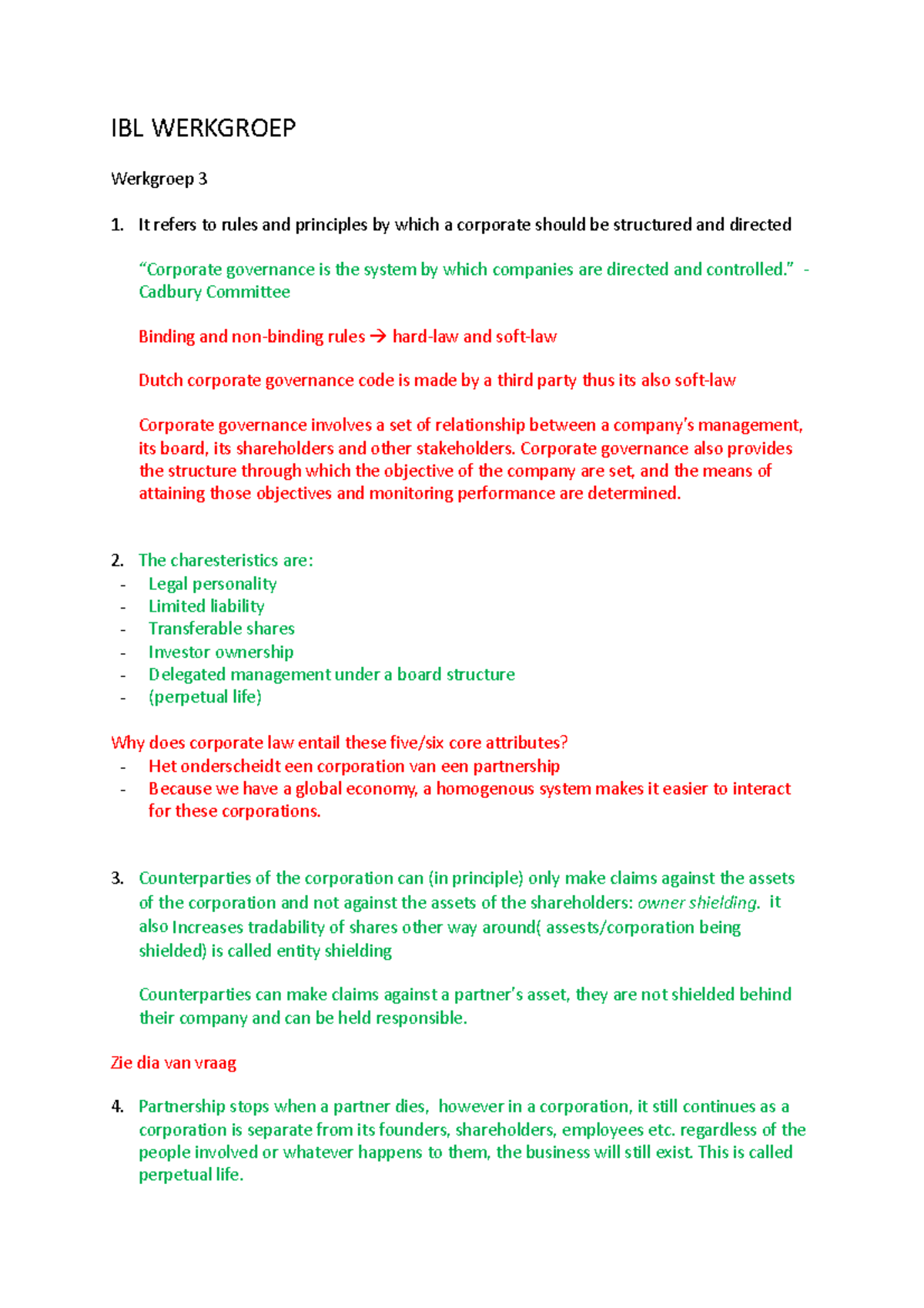 IBL Werkgroep - 3 en 4 - IBL WERKGROEP Werkgroep 3 1. It refers to ...