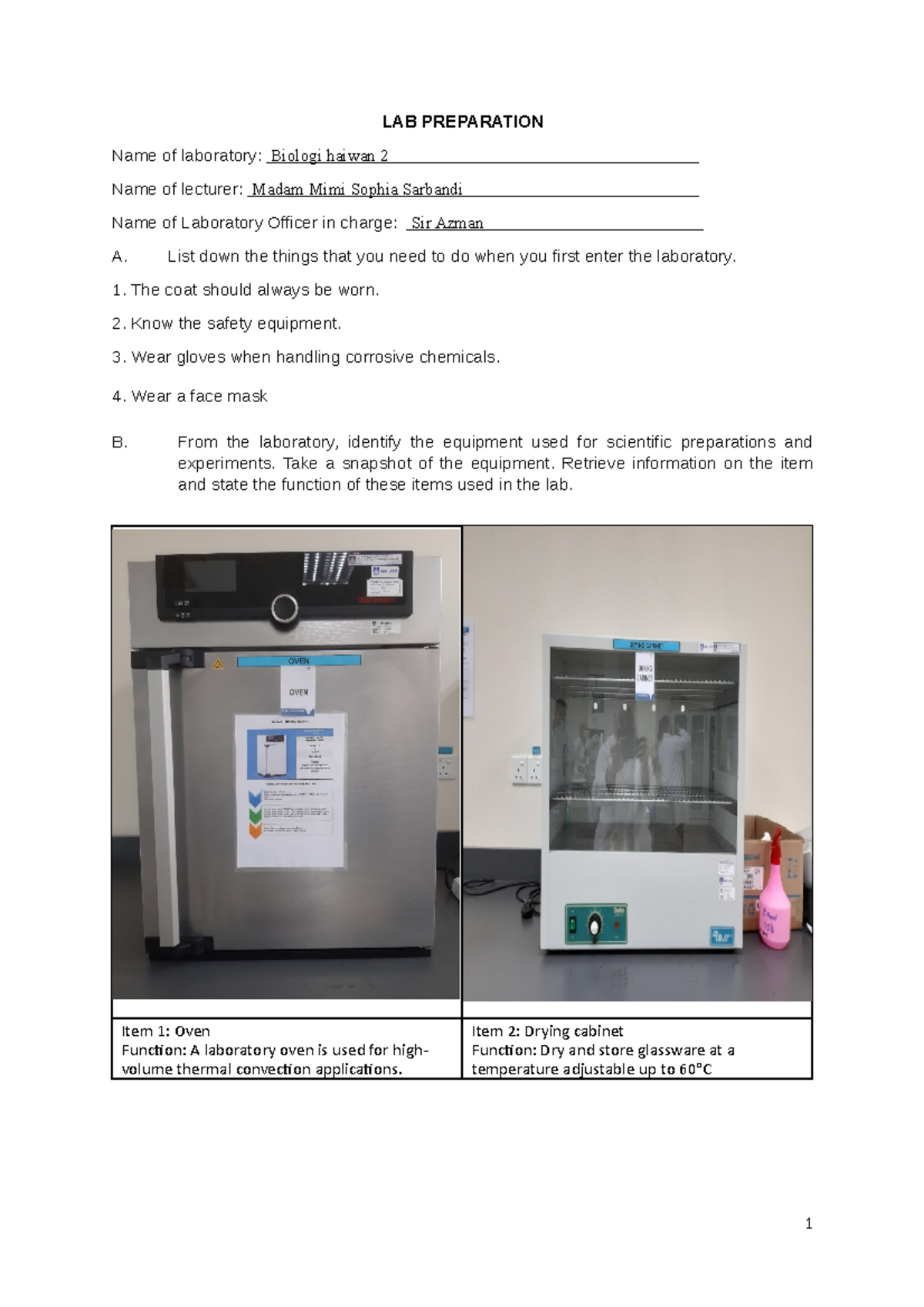 WEEK 2 LAB MANUALLY LAB INTRODUCTION - Foundation Biology - UiTM - Studocu