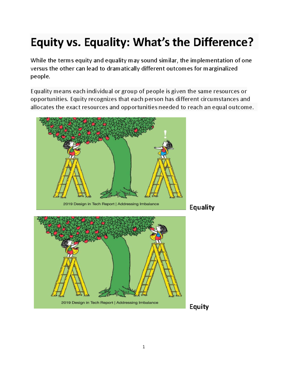 Equality v. equity 04 05 2021 - Equity vs. Equality: What’s the ...
