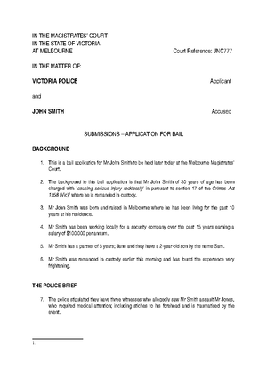 BAIL ACT 1977 - BAIL ACT 1977 (Vic) - Authorised by the Chief ...