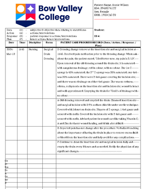 DARP form - Documentation - Patient Name: Mitchel, John ID#: 2937 665 ...