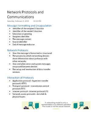 Chapter 1 - Exploring the Network - Supporting Network Architecture 4 ...