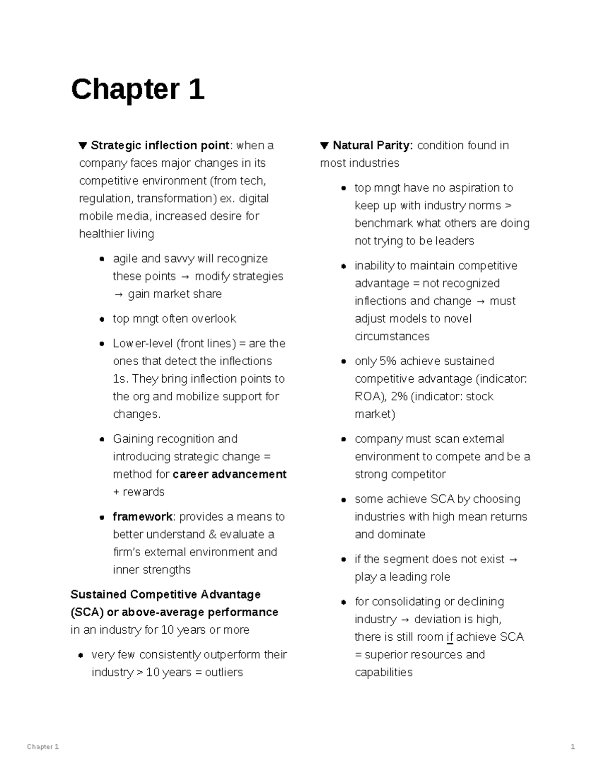 Chapter 1 Business Strategy - Chapter 1 Strategic inflection point ...