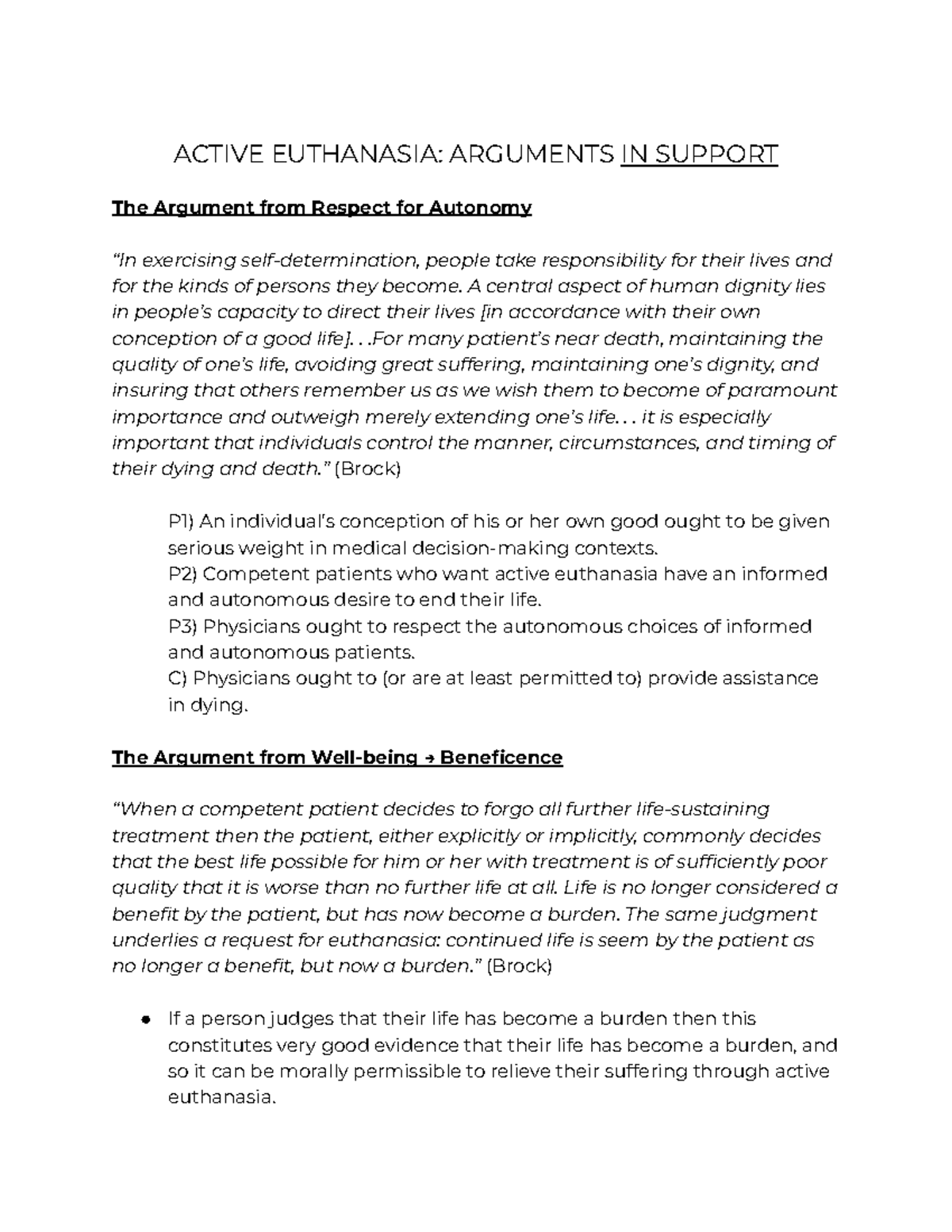 Active Euthanasia - For and Against - ACTIVE EUTHANASIA: ARGUMENTS IN ...