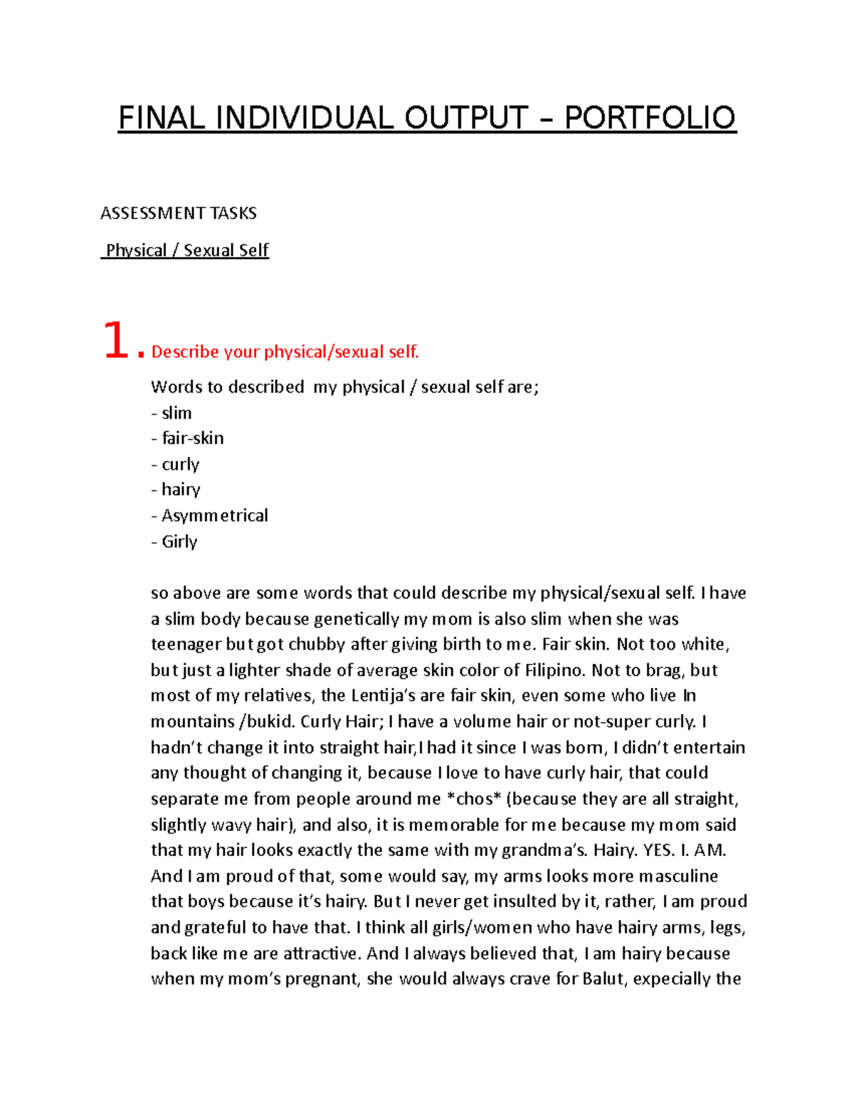 Final Individual Output - FINAL INDIVIDUAL OUTPUT – PORTFOLIO ...