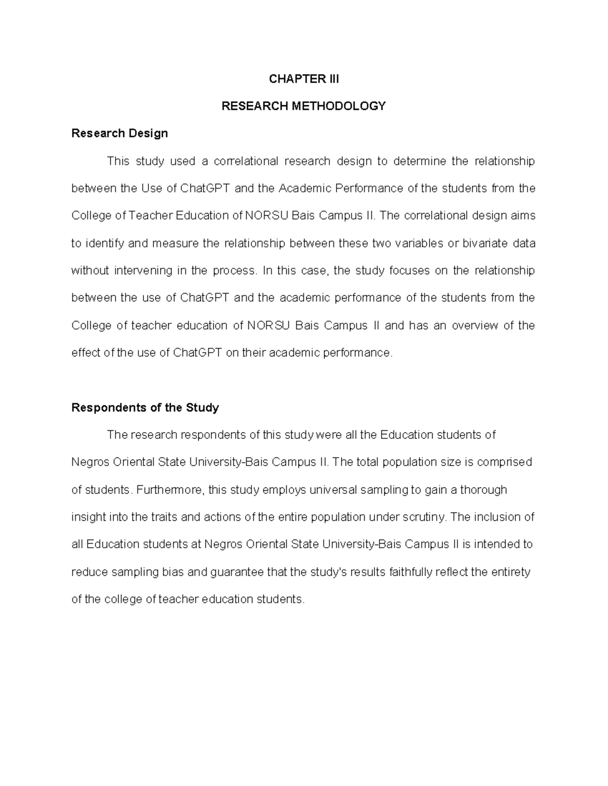 Research- Chapter-III - CHAPTER III RESEARCH METHODOLOGY Research ...