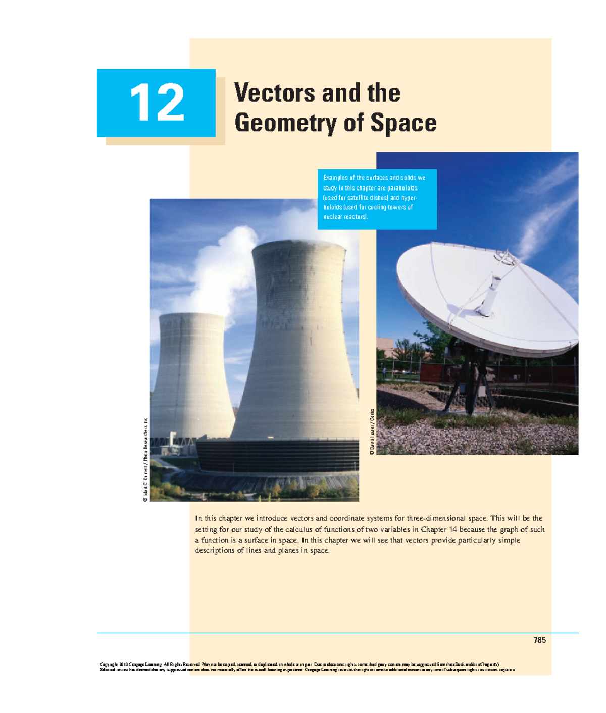 Chapter 12 from Stewart Calc book - Vectors and the Geometry of Space ...