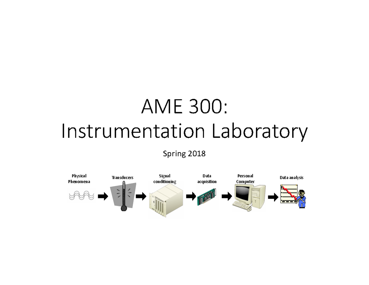 Lecture 01-Intro - AME 300: Instrumentation Laboratory Spring 2018 ...