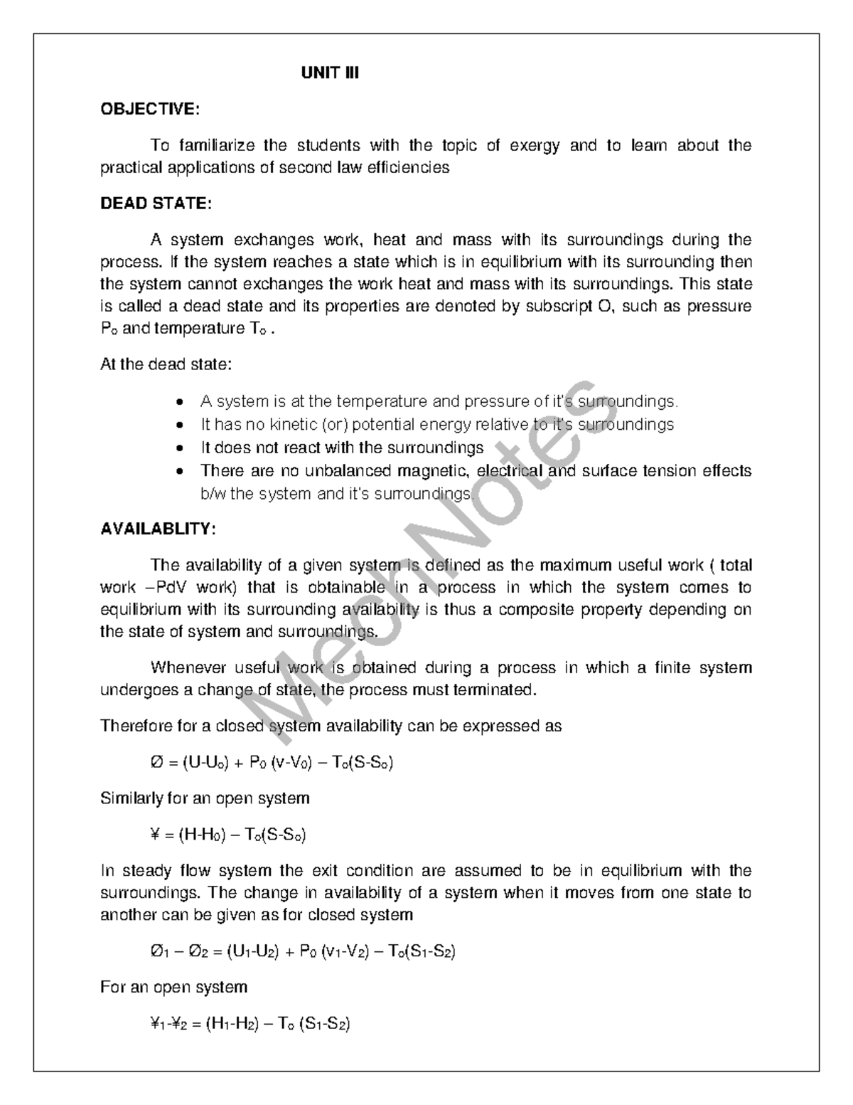 UNIT-III ATD - This is usefull for the exam - UNIT III OBJECTIVE: To familiarize the students ...