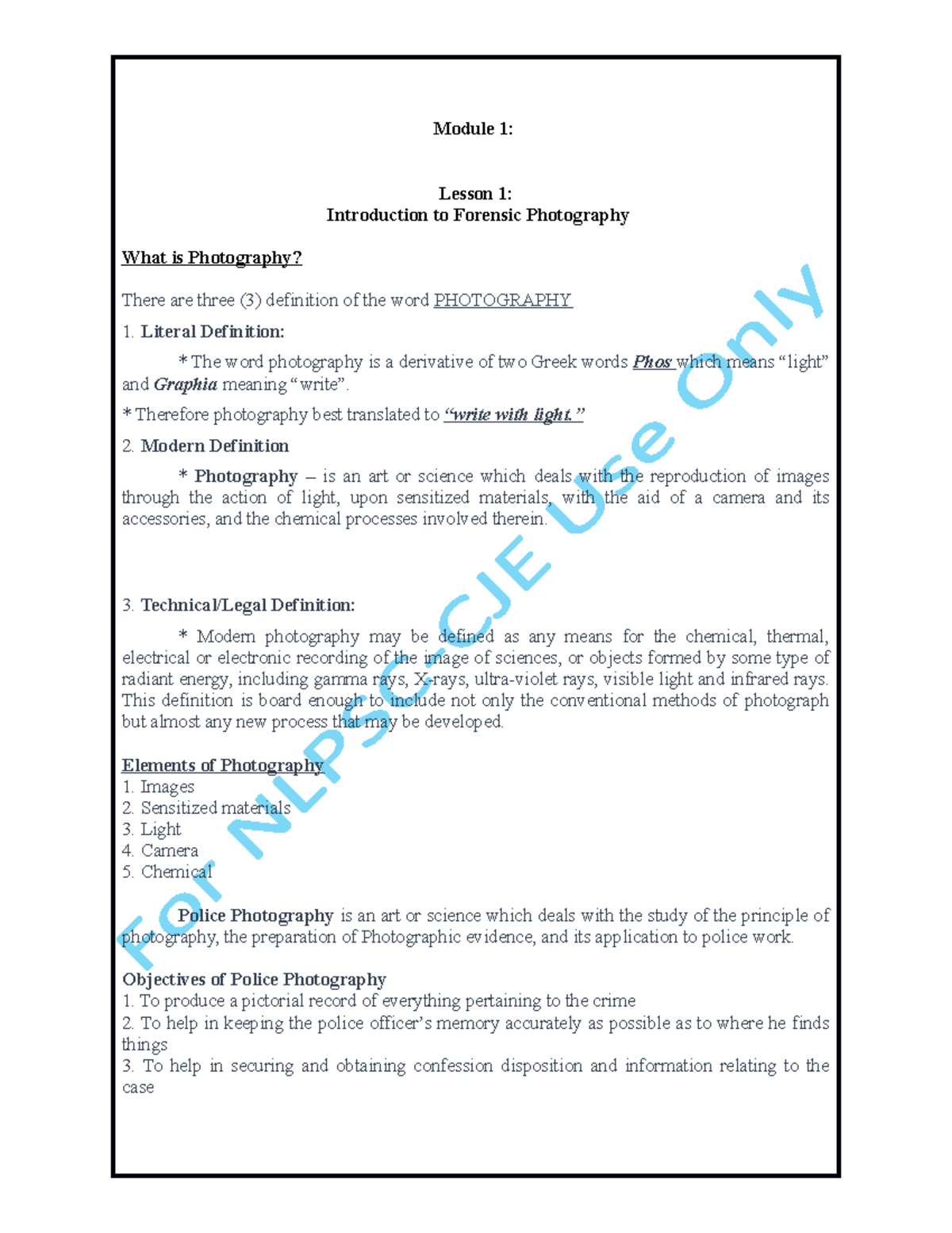 Module 1 Lesson 1 Foren 1 - Module 1: Lesson 1: Introduction to ...