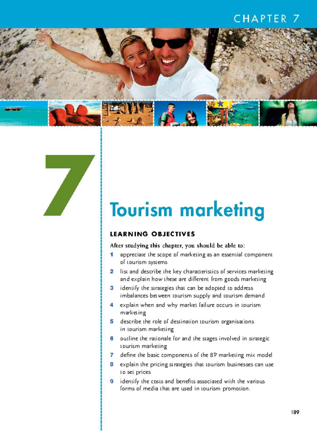 Tourism 2-69 - 189 LEARNING OBJECTIVES After studying this chapter, you ...