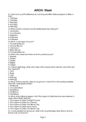 ARCH134-Essay-4 - ARCH134-Essay-4 - ARCH: doc Question 1: Category ...