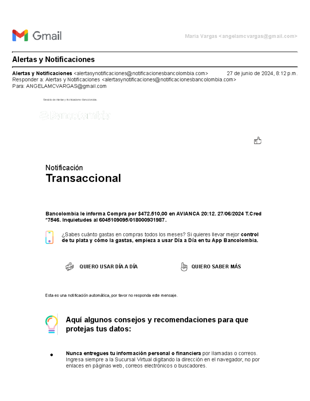 Alertas y Notificaciones 2 - QUIERO USAR DÍA A DÍA QUIERO SABER MÁS ...