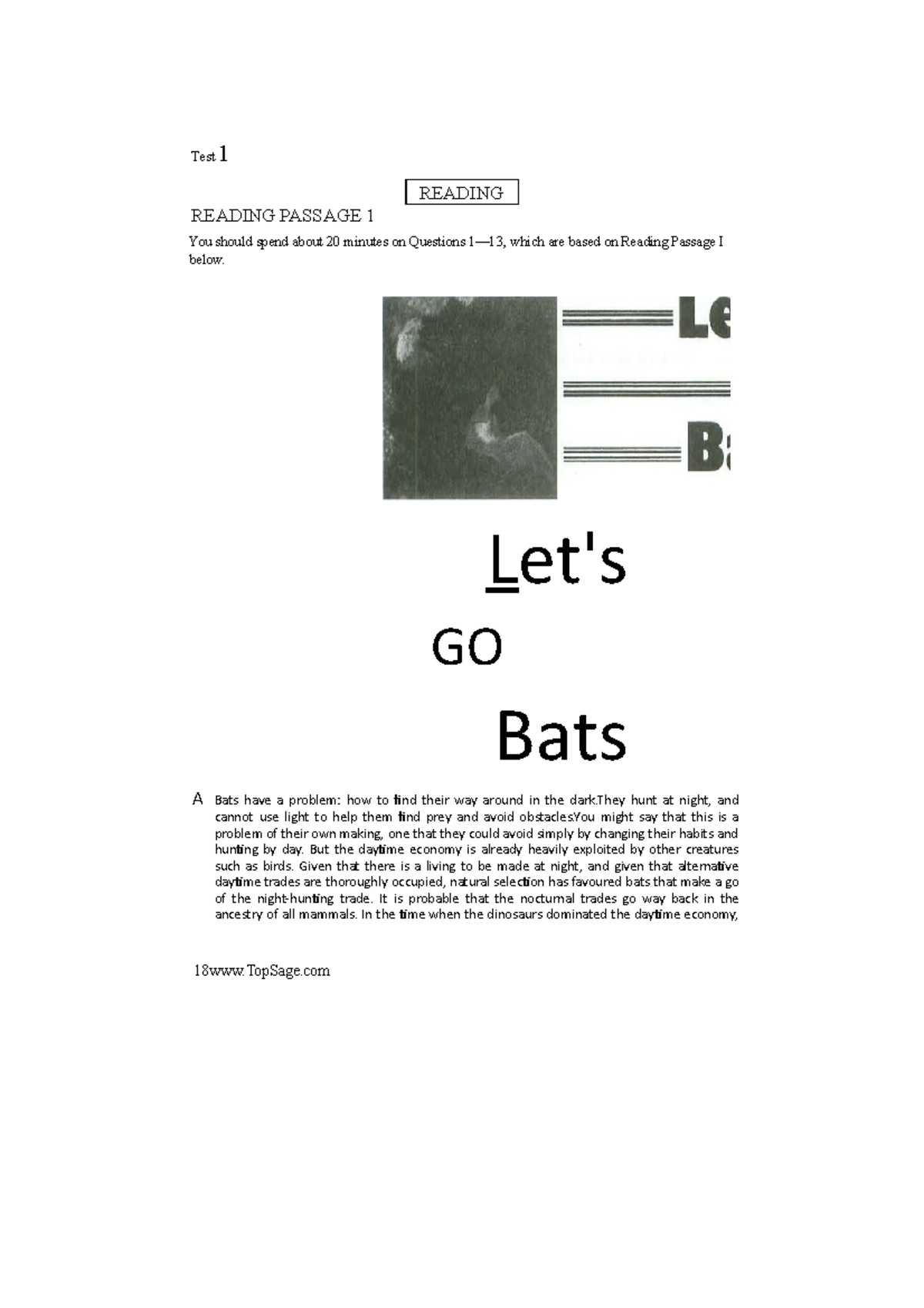 Cambridge Ielts 7 TEST 1 Reading Test 1 READING READING PASSAGE 1