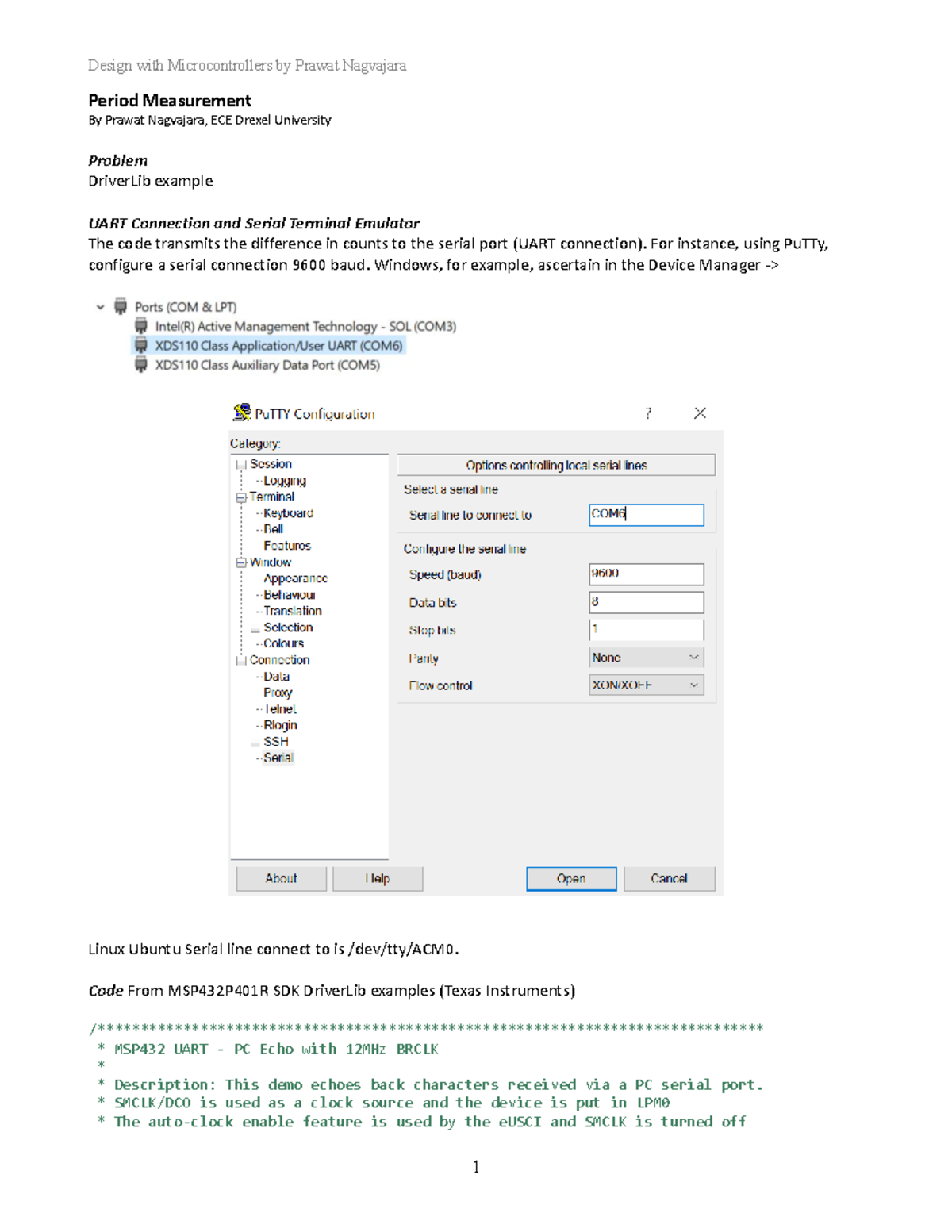 ECE-204 - Design with Microcontrollers CourseWork Notes and Material ...