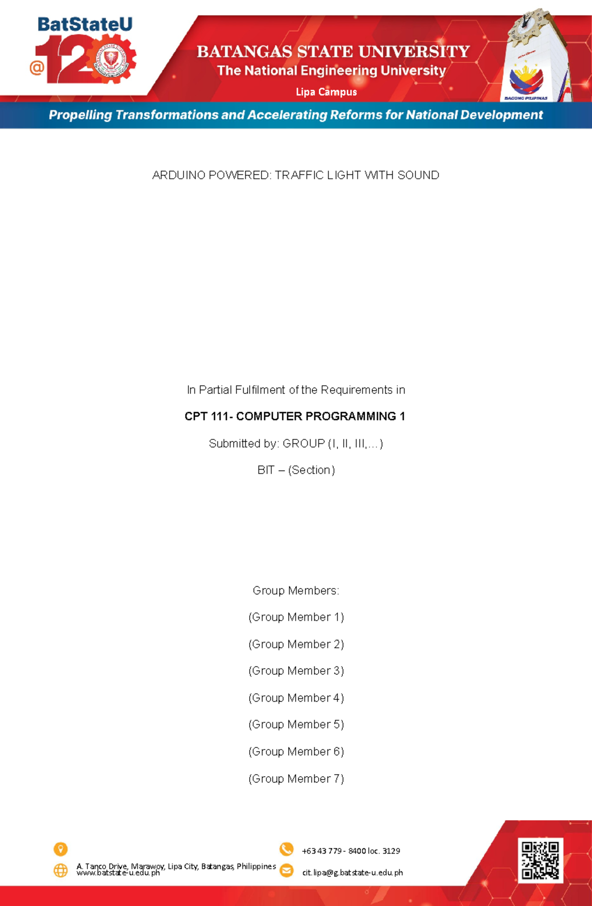 Comprog Template WORD - +63 43 779 - 8400 loc. 3129 ARDUINO POWERED ...