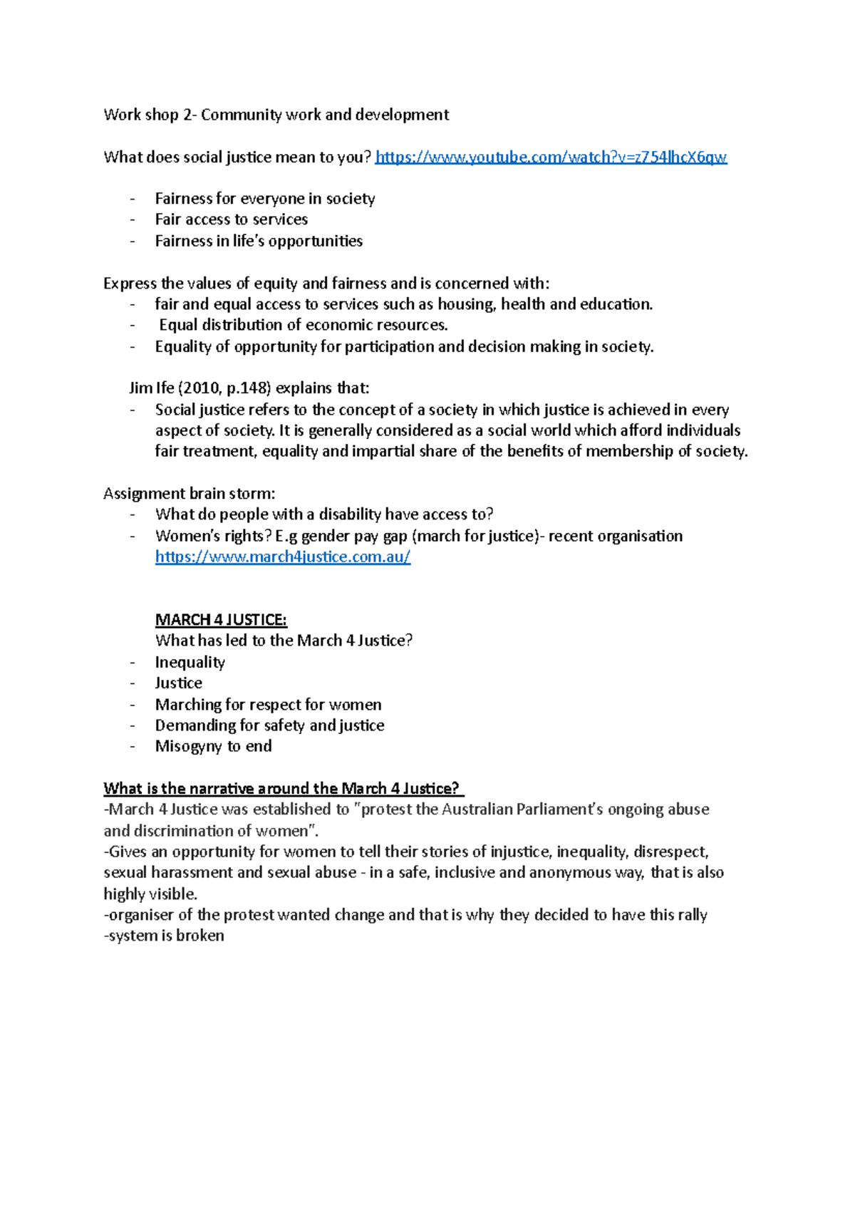 Community work & developement 2 - Work shop 2- Community work and ...