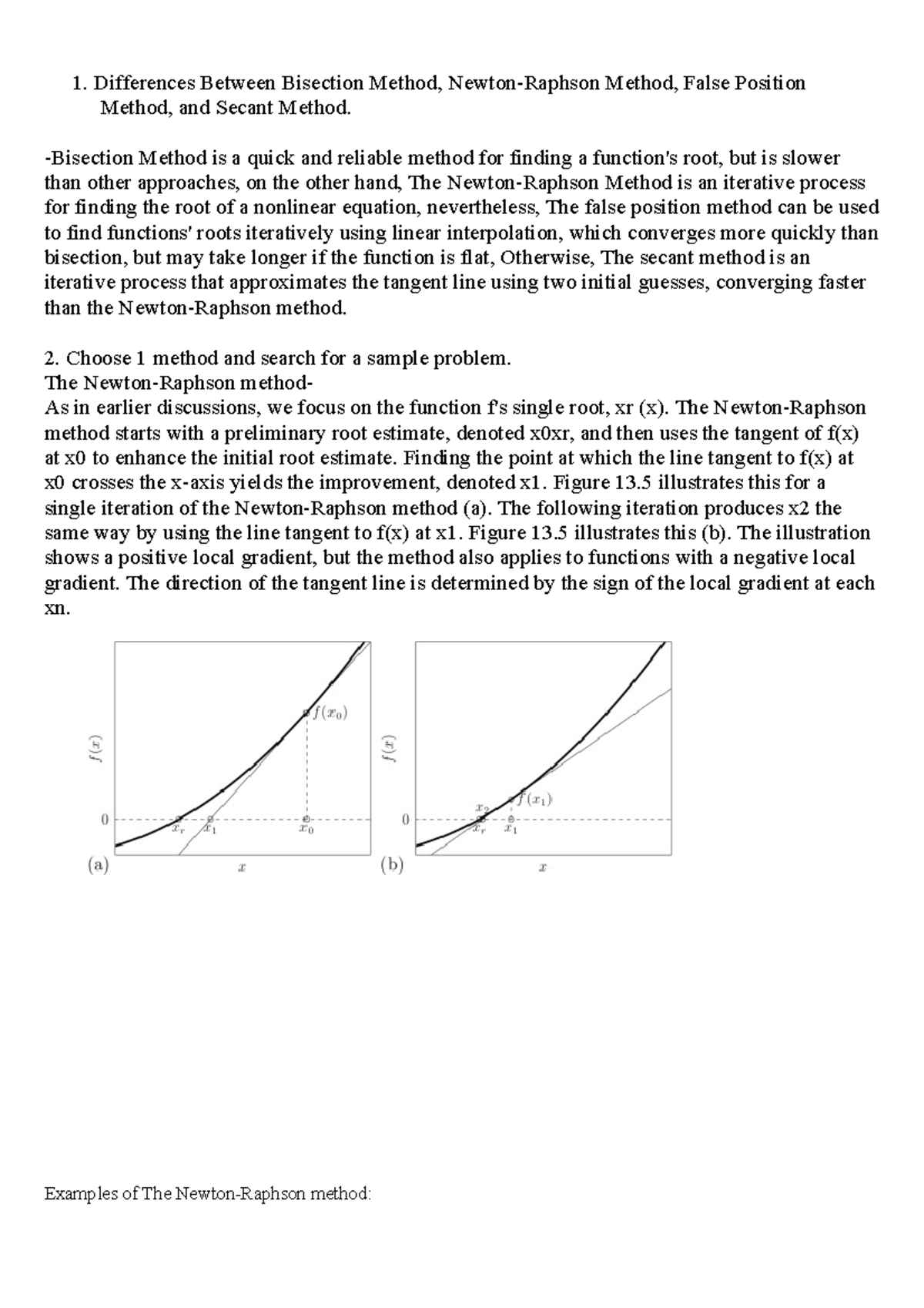 ADV Math - Very good Very Nice - Differences Between Bisection Method ...