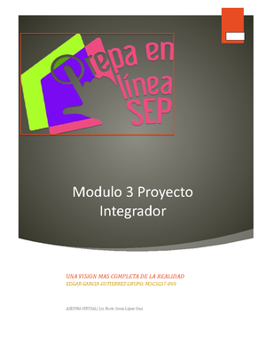 Proyecto integrador modulo 3 - Proyecto integrador. Una visión más completa de la realidad ...