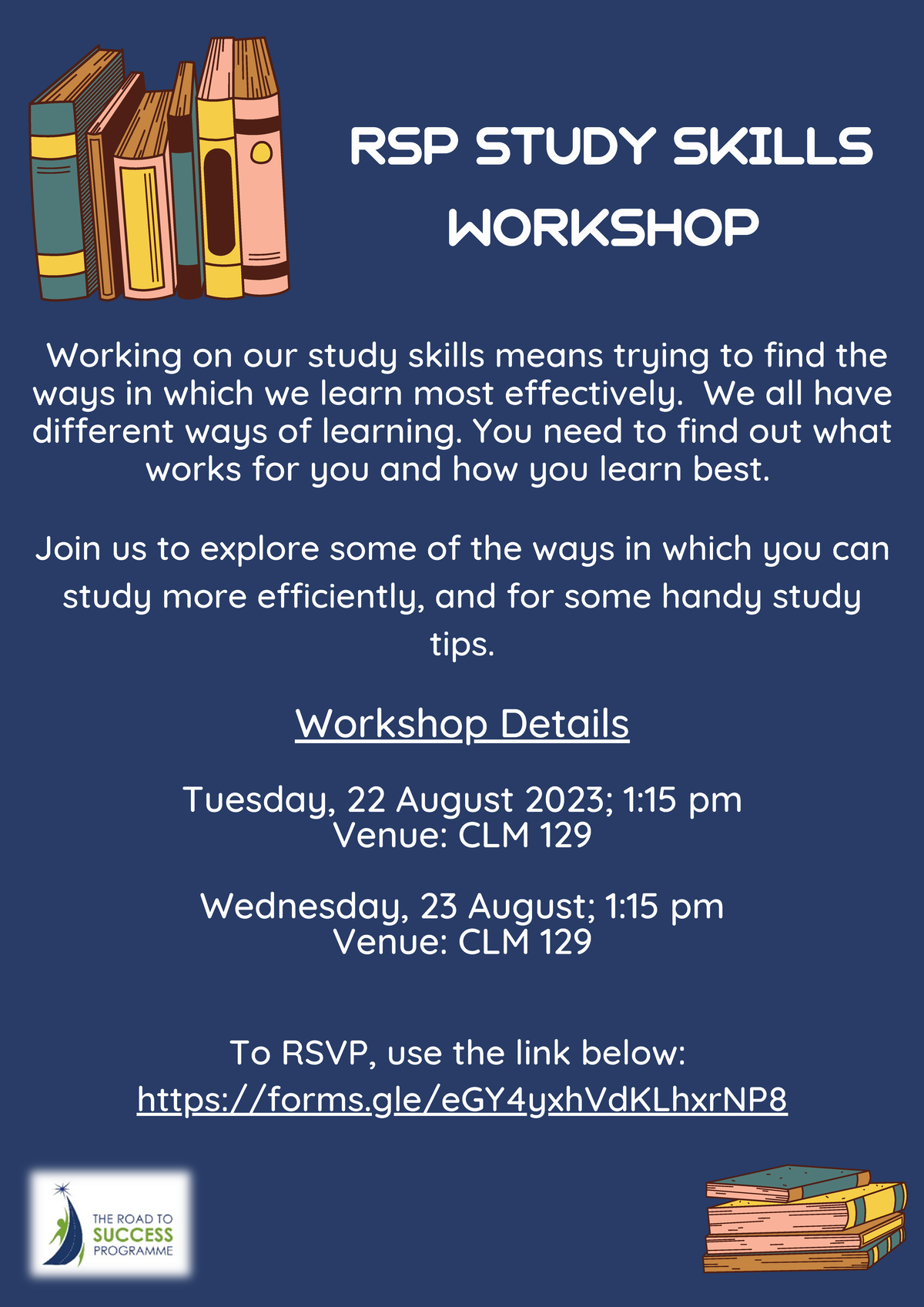 RSP Study Skills Workshop (1)-1 - RSP STUDY SKILLS WORKSHOP Working on our study skills means ...