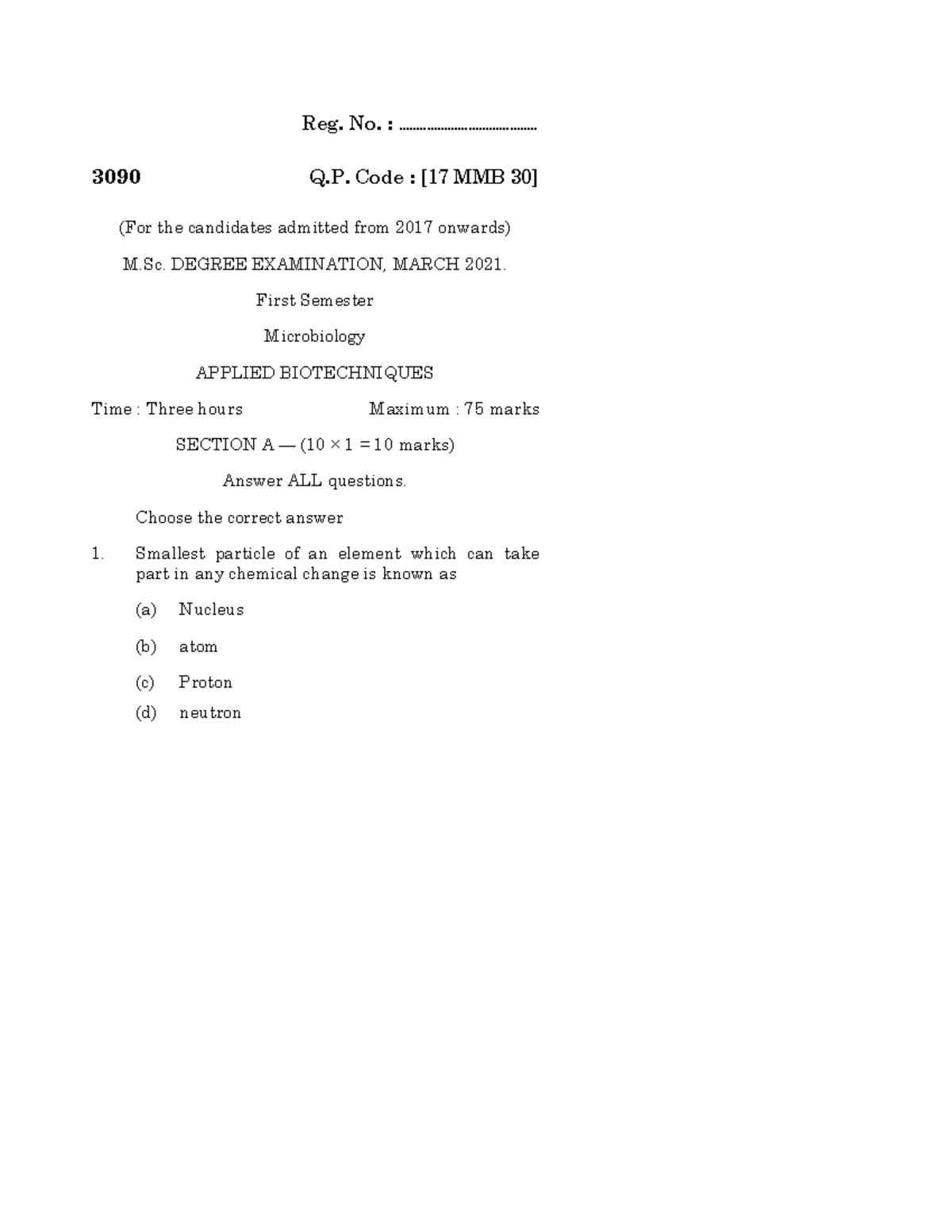 2032L13C - Reference Questions - Reg. No ...