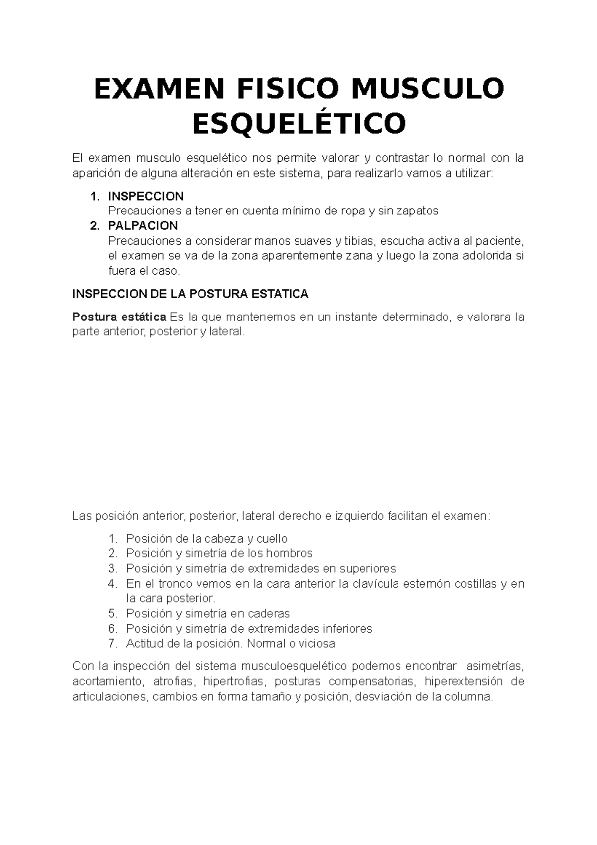 1. Apuntes teoría examen musculo esquelético - EXAMEN FISICO MUSCULO ...
