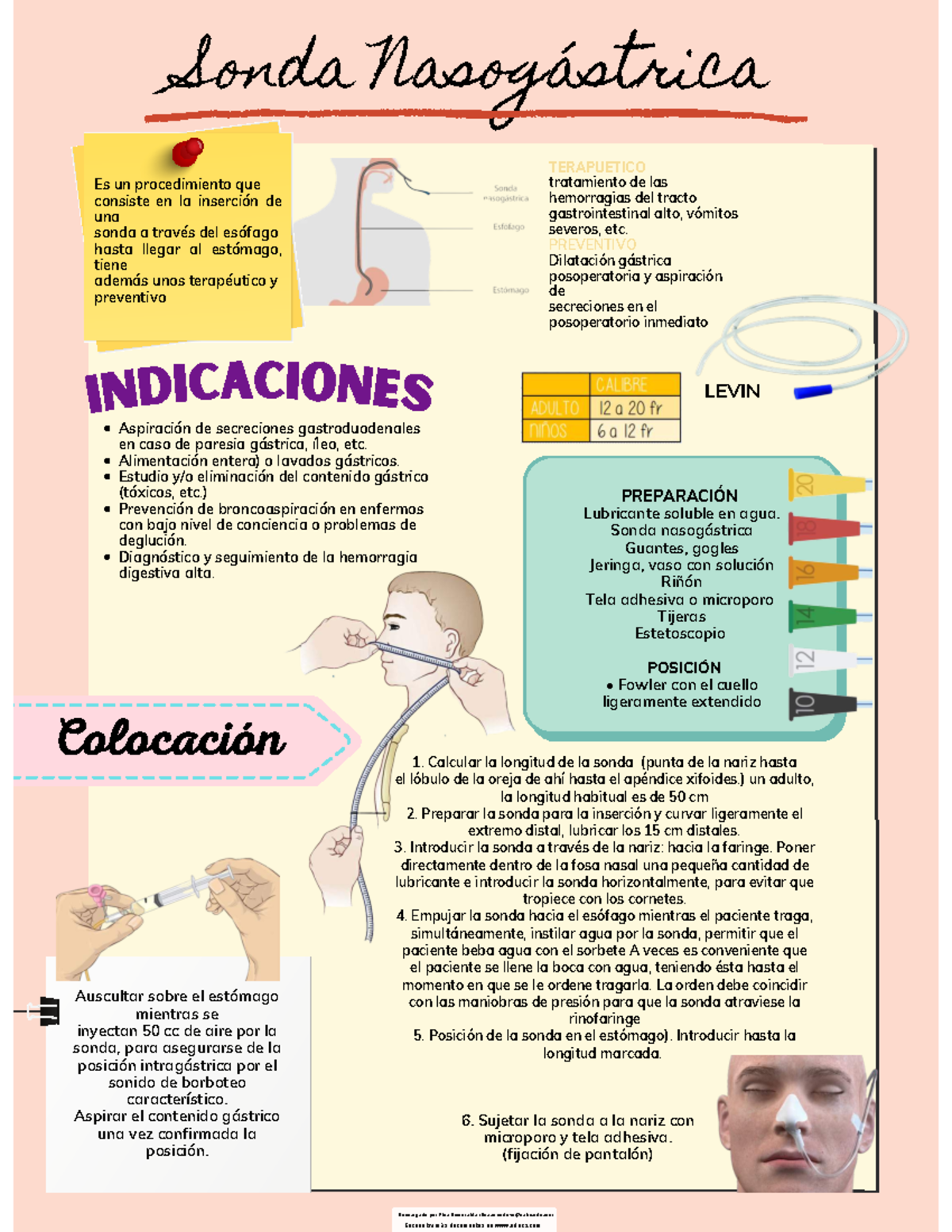 Sonda nasogastrica - Sonda Nasogástrica Es un procedimiento que ...