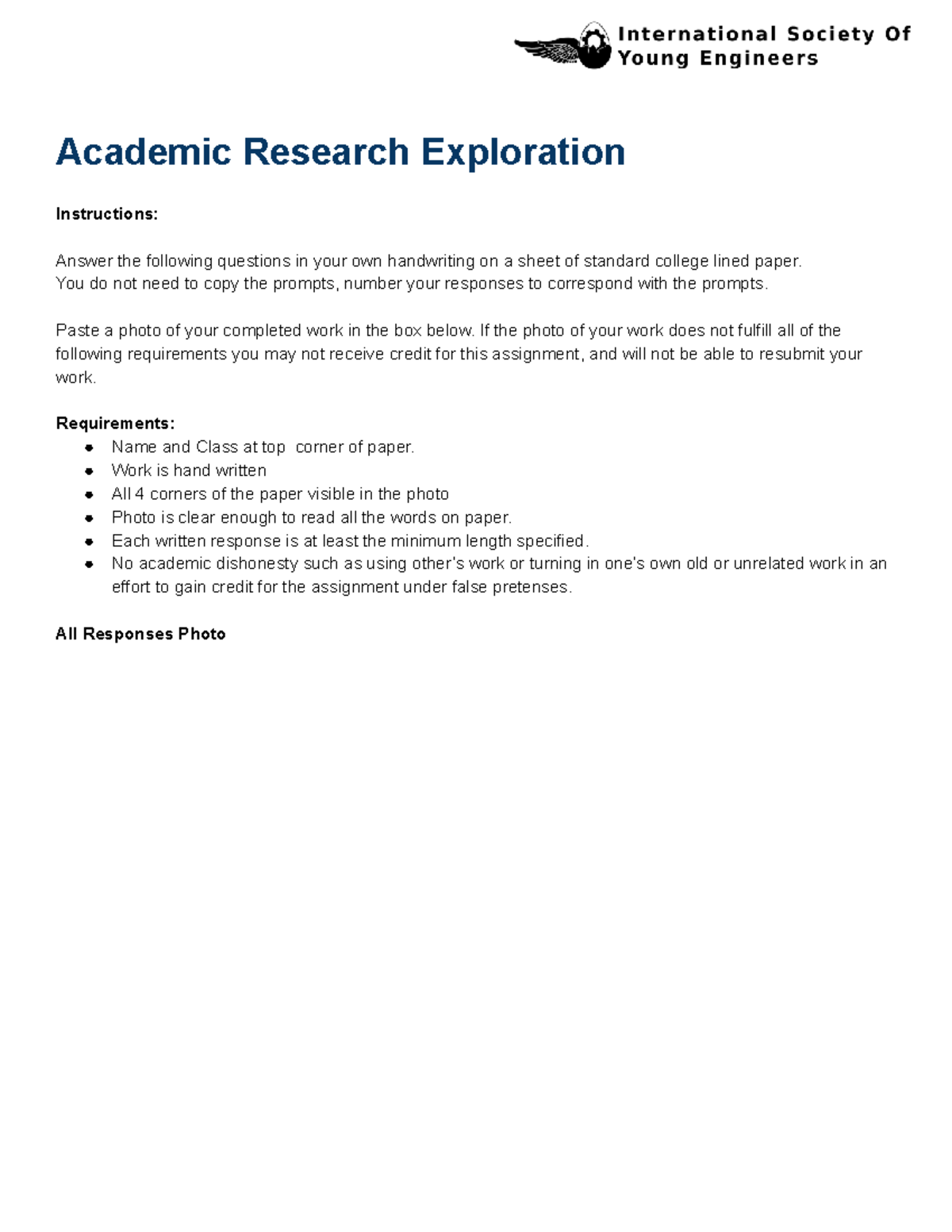 Copy of Academic Paper Exploration - Academic Research Exploration ...