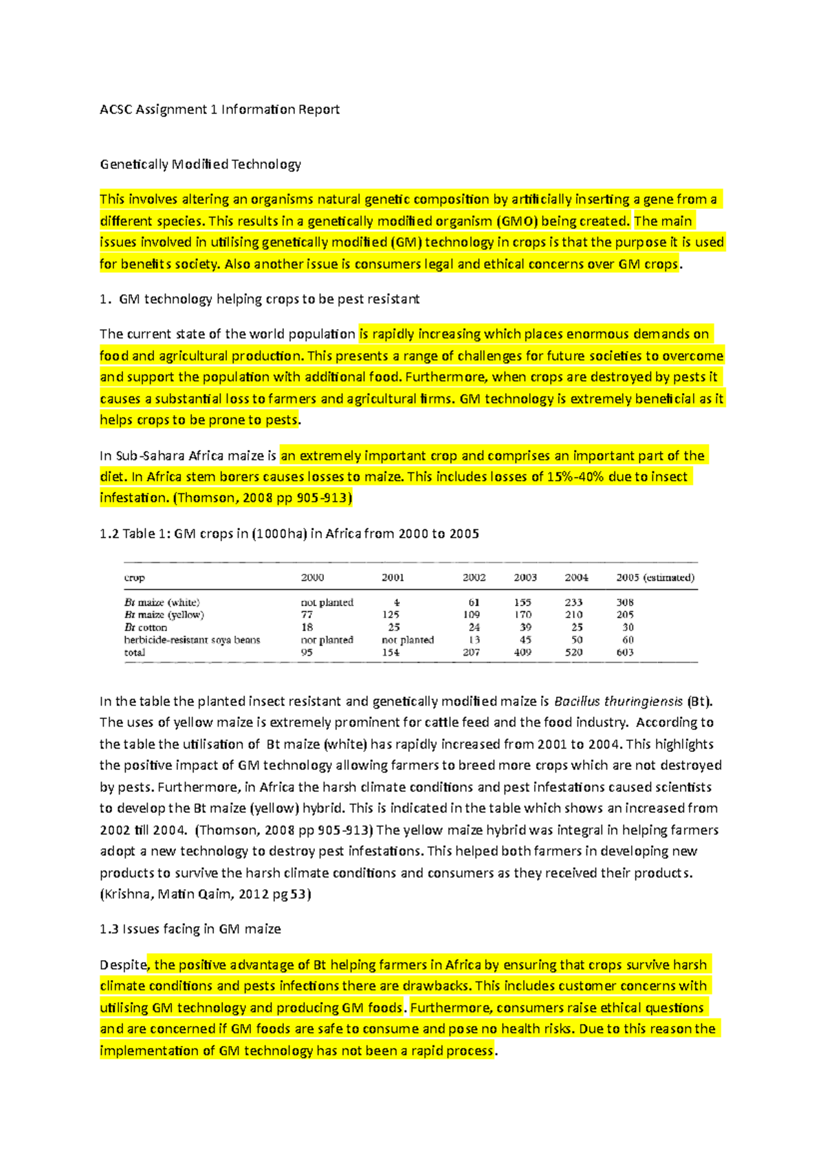 ACSC Assignment 1 Information Report Tanya Bhatnagar - ACSC Assignment ...