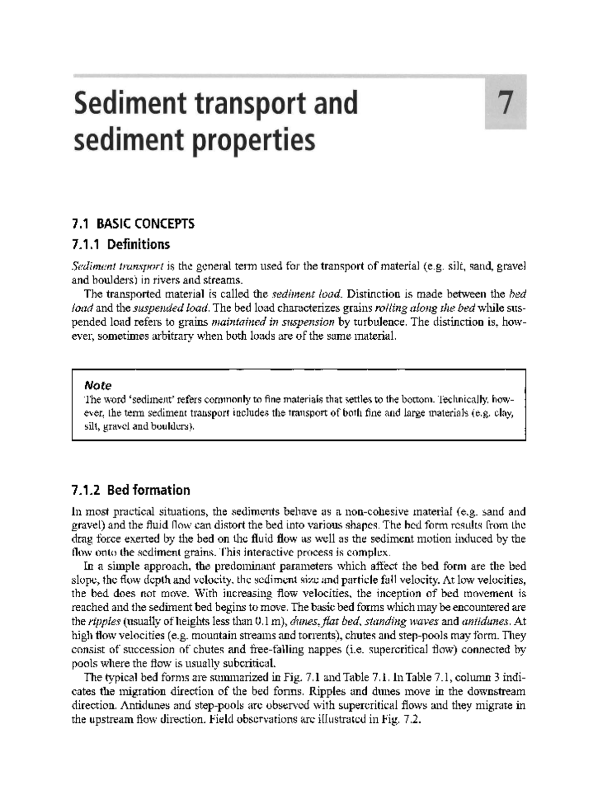 7. Sediment transport and properties 151-168 - Sediment transport and ...