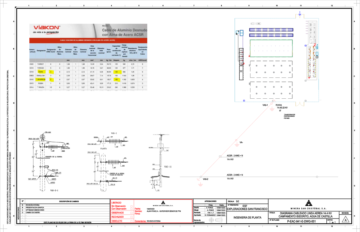 10a P-EAC-941-E-DWG-001 A Media Tensión 14.4 kv - Instalaciones I - Studocu